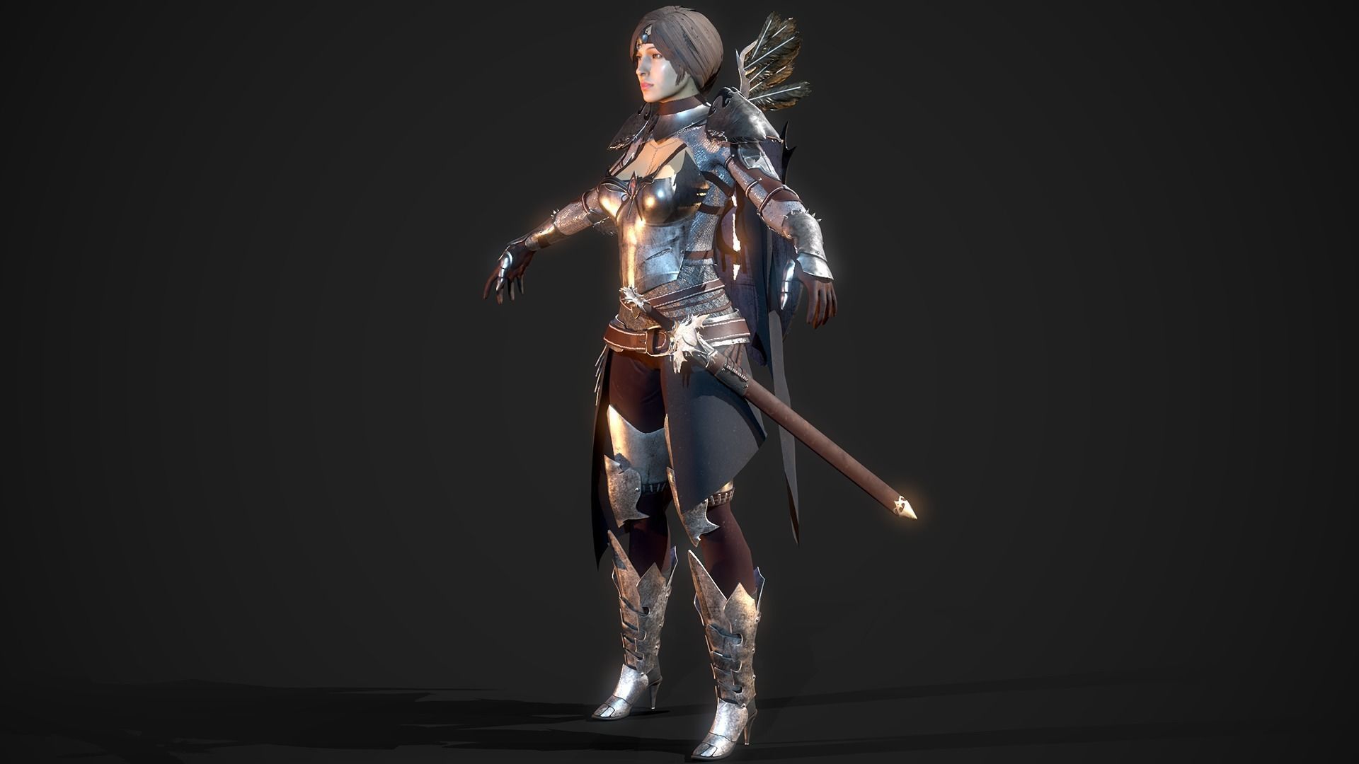 3D model Valkyrie Girl VR / AR / low-poly | CGTrader