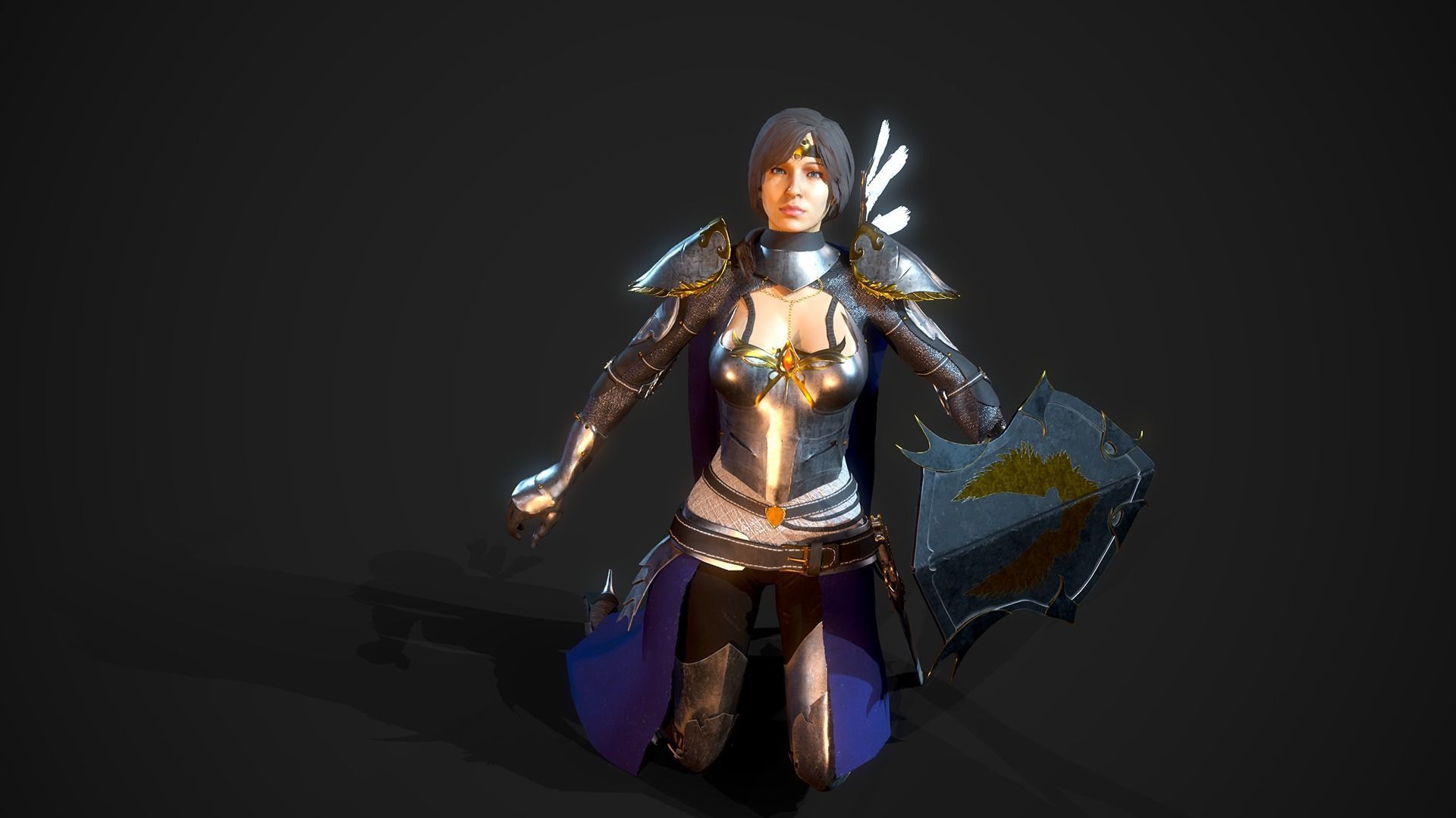 3D model Valkyrie Girl VR / AR / low-poly | CGTrader