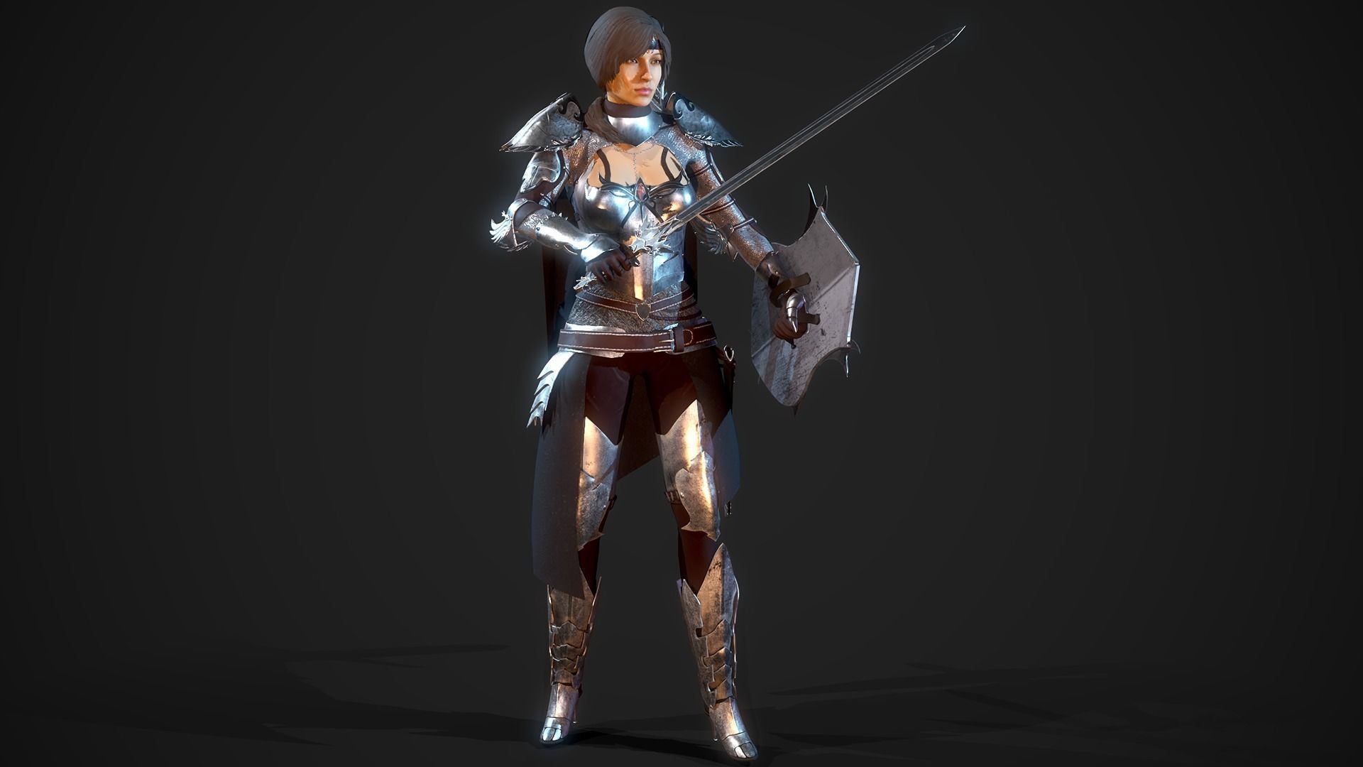 3D model Valkyrie Girl VR / AR / low-poly | CGTrader