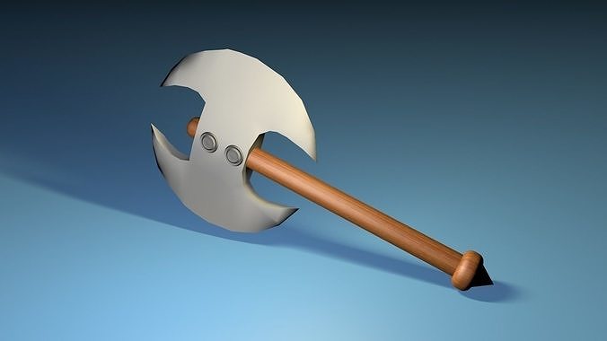 cartoon axe free 3D model | CGTrader