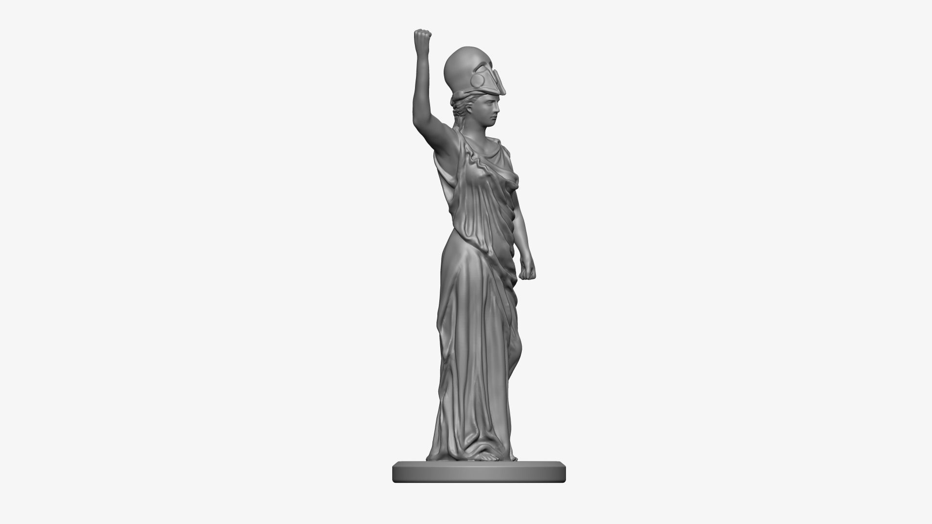 Athena statue 3D model 3D printable | CGTrader