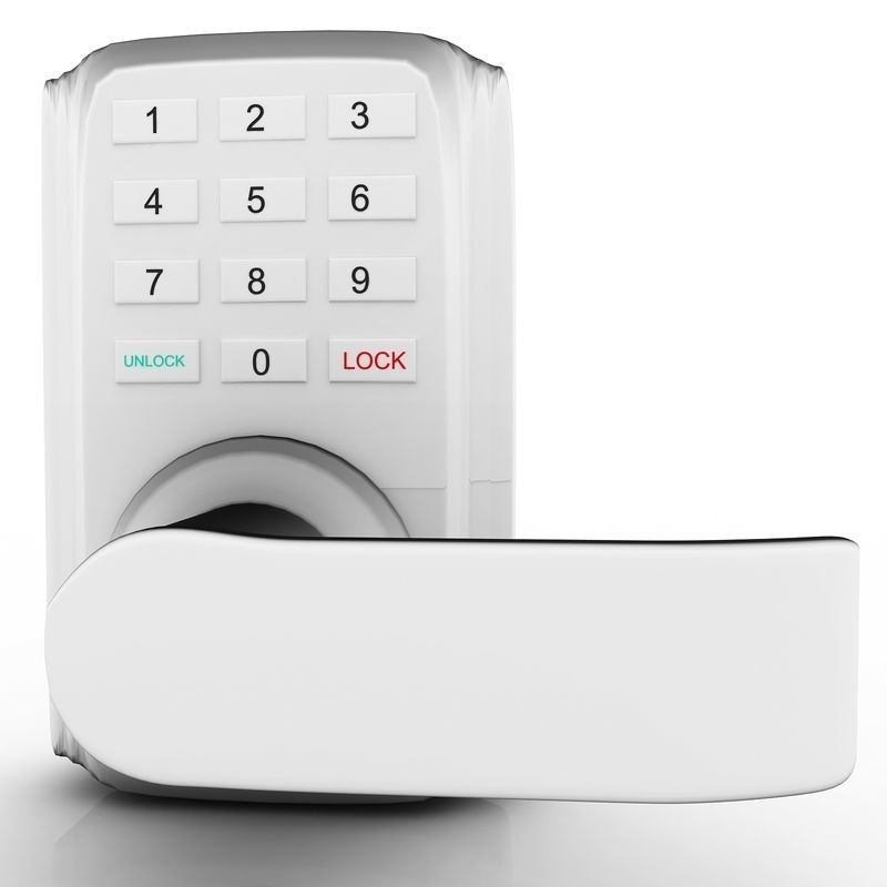 Keypad Door Lock 3D model | CGTrader