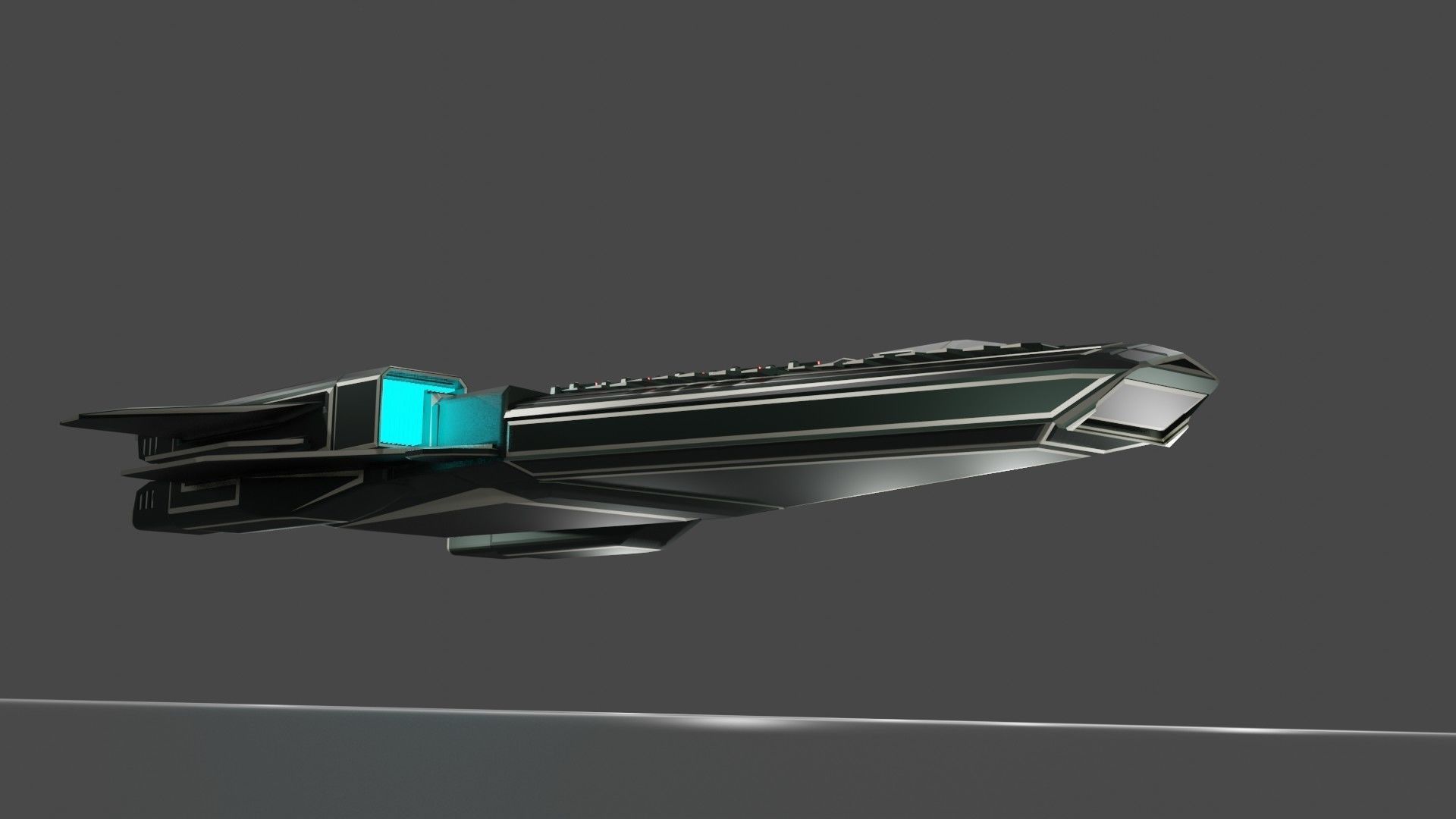 3D model Starship futuristic spaceship VR / AR / low-poly | CGTrader