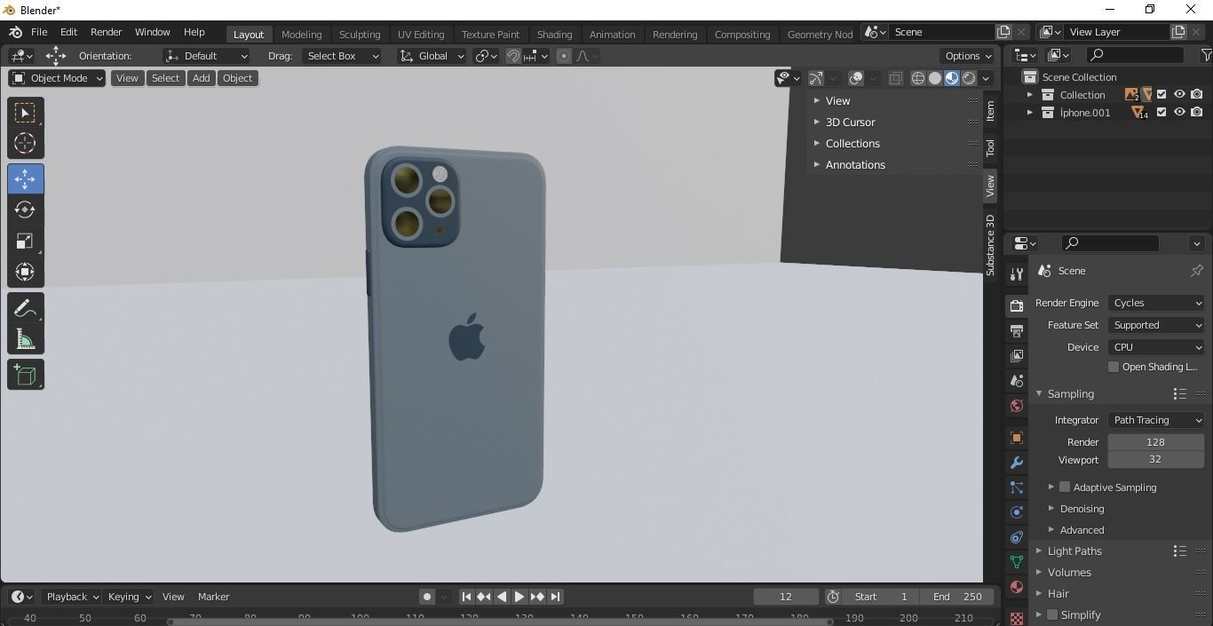 Iphone 12 PRO MAX 3D model | CGTrader