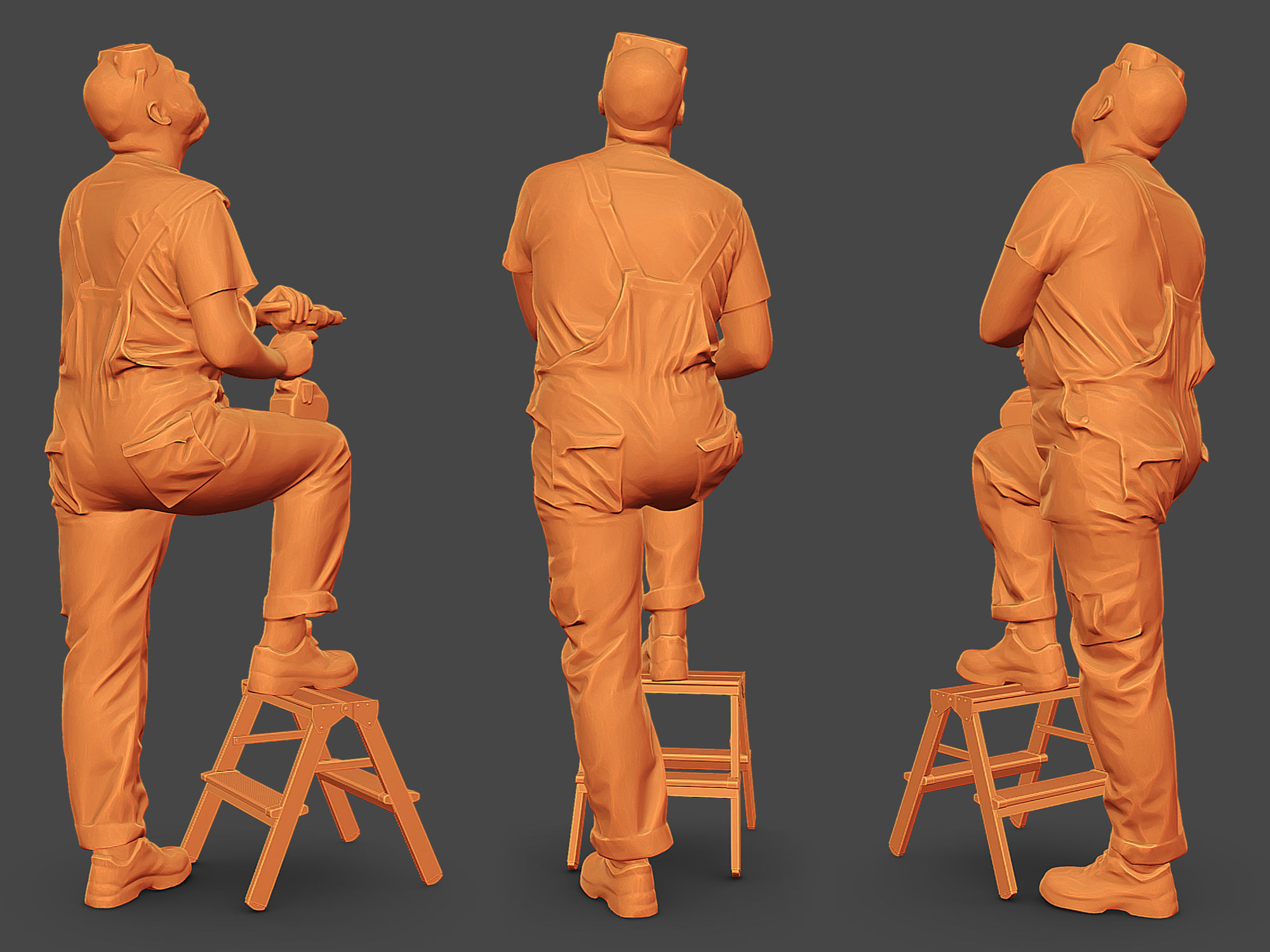 Stylized Construction Worker 3D model | CGTrader