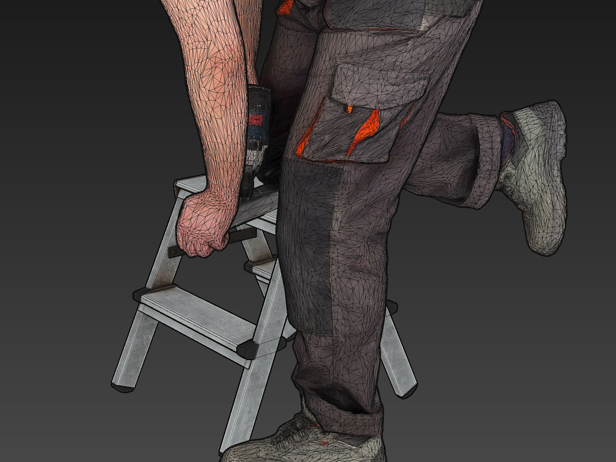 Stylized Construction Worker 3D model | CGTrader