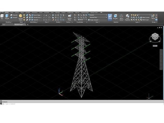 Electrical Tower 3D model | CGTrader