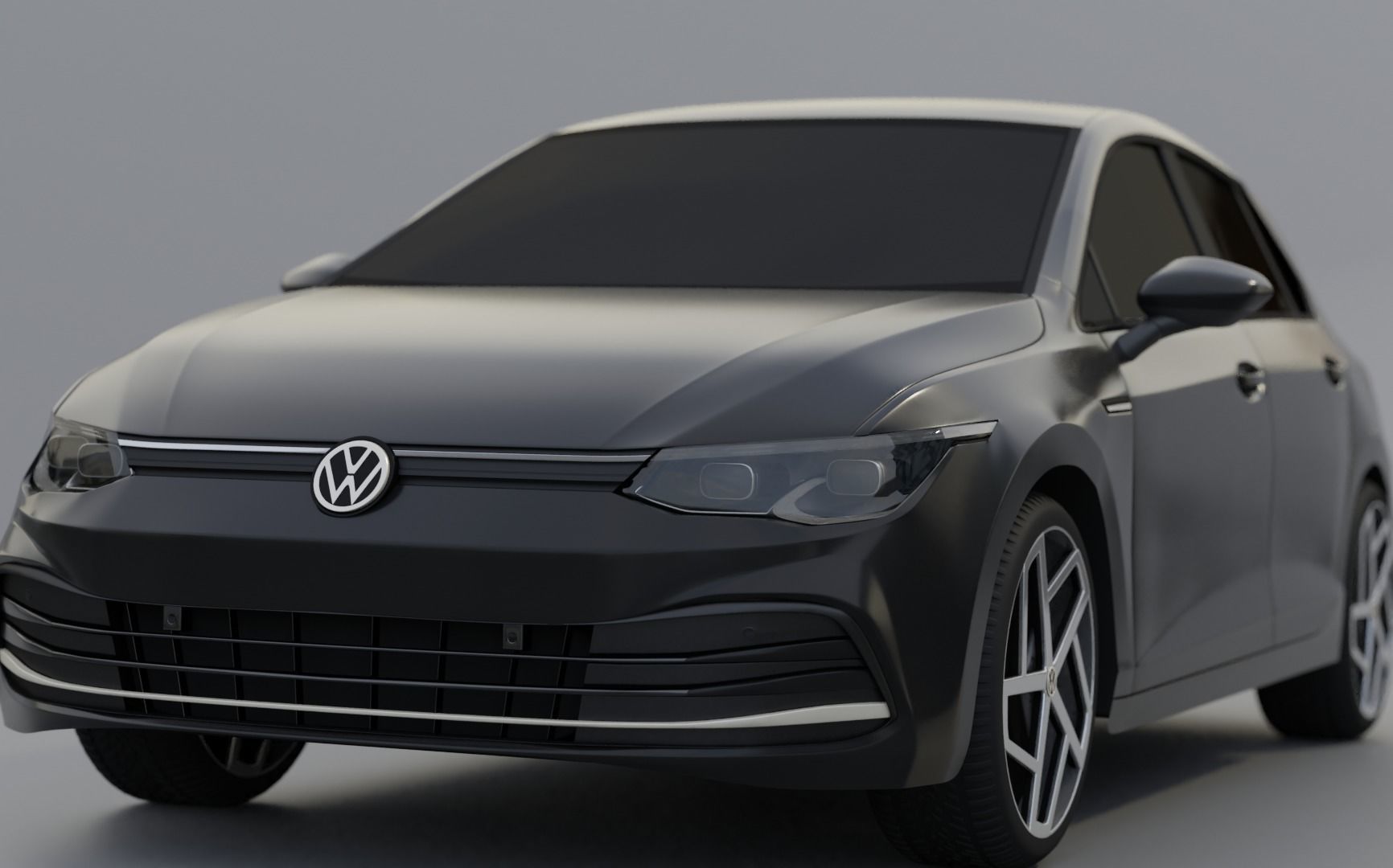 3D model Volkswagen golf mk8 VR / AR / low-poly | CGTrader