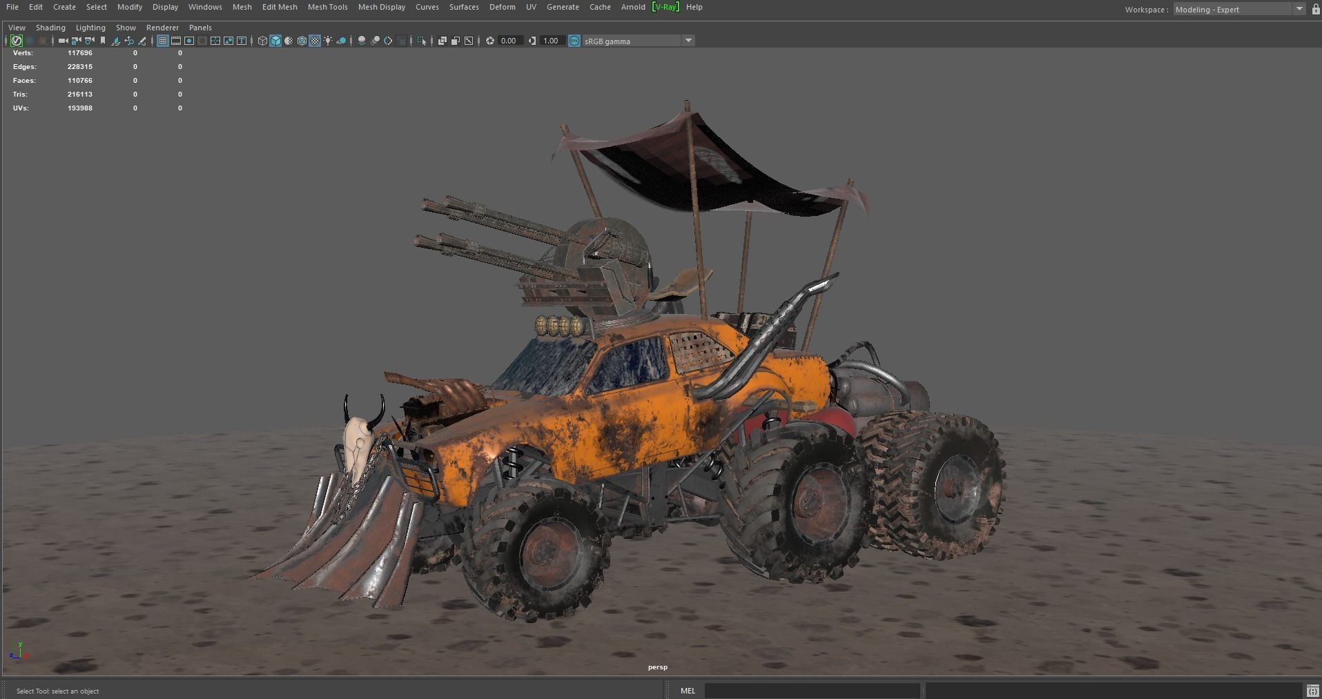 Mad max concept car 3D model | CGTrader