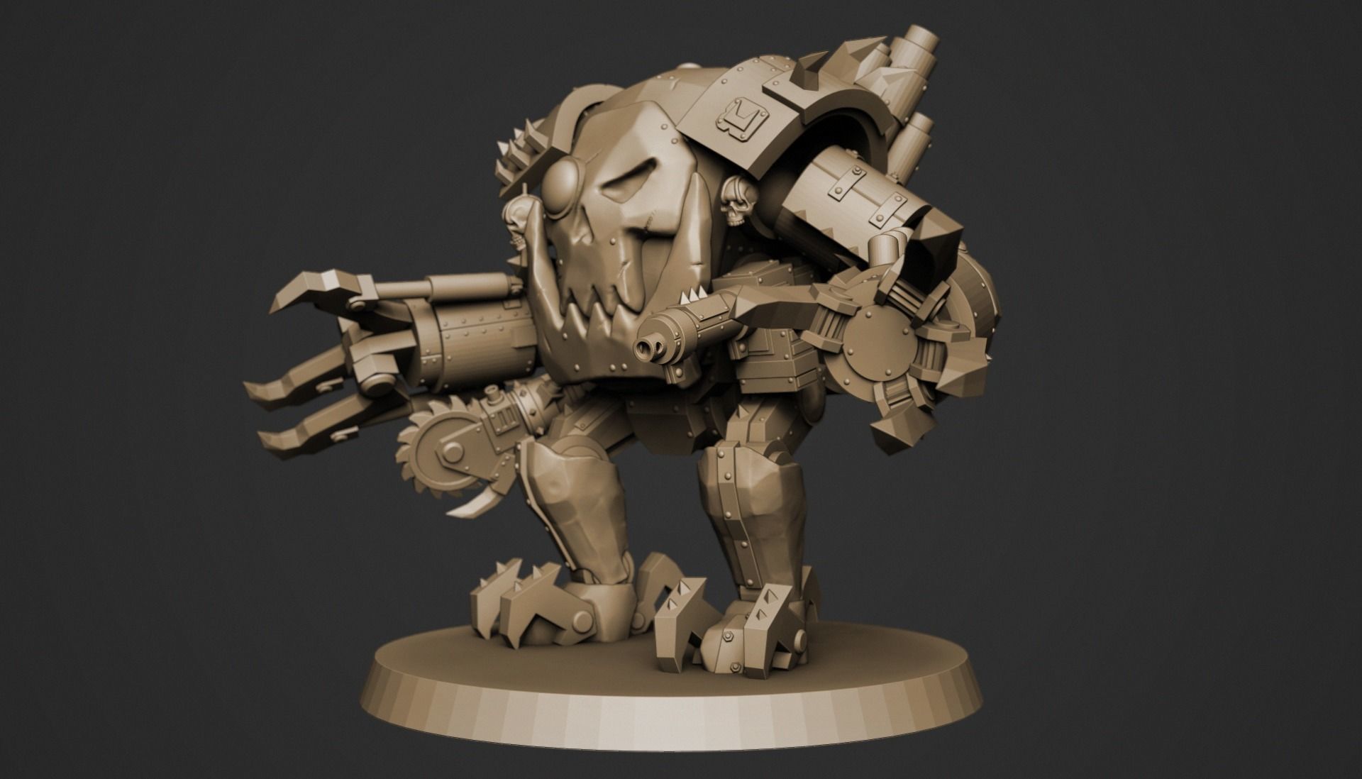 ork robot warrior 3D print model 3D model 3D printable | CGTrader