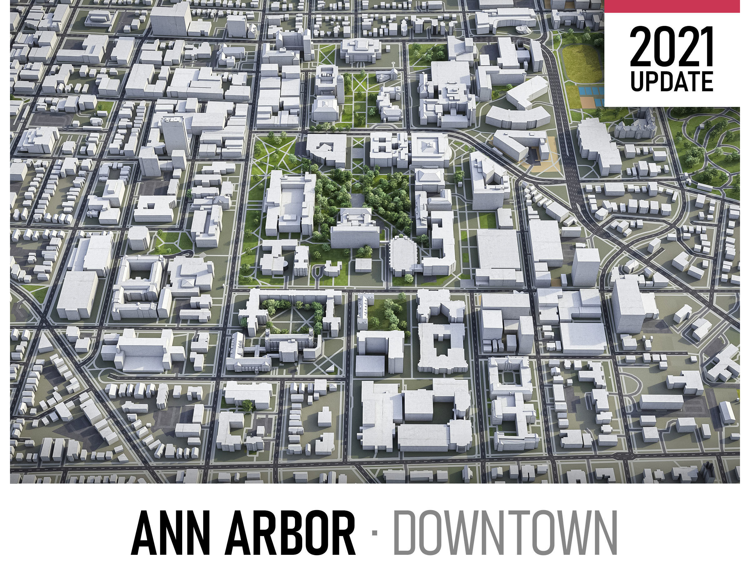 3D model Ann Arbor VR / AR / low-poly | CGTrader