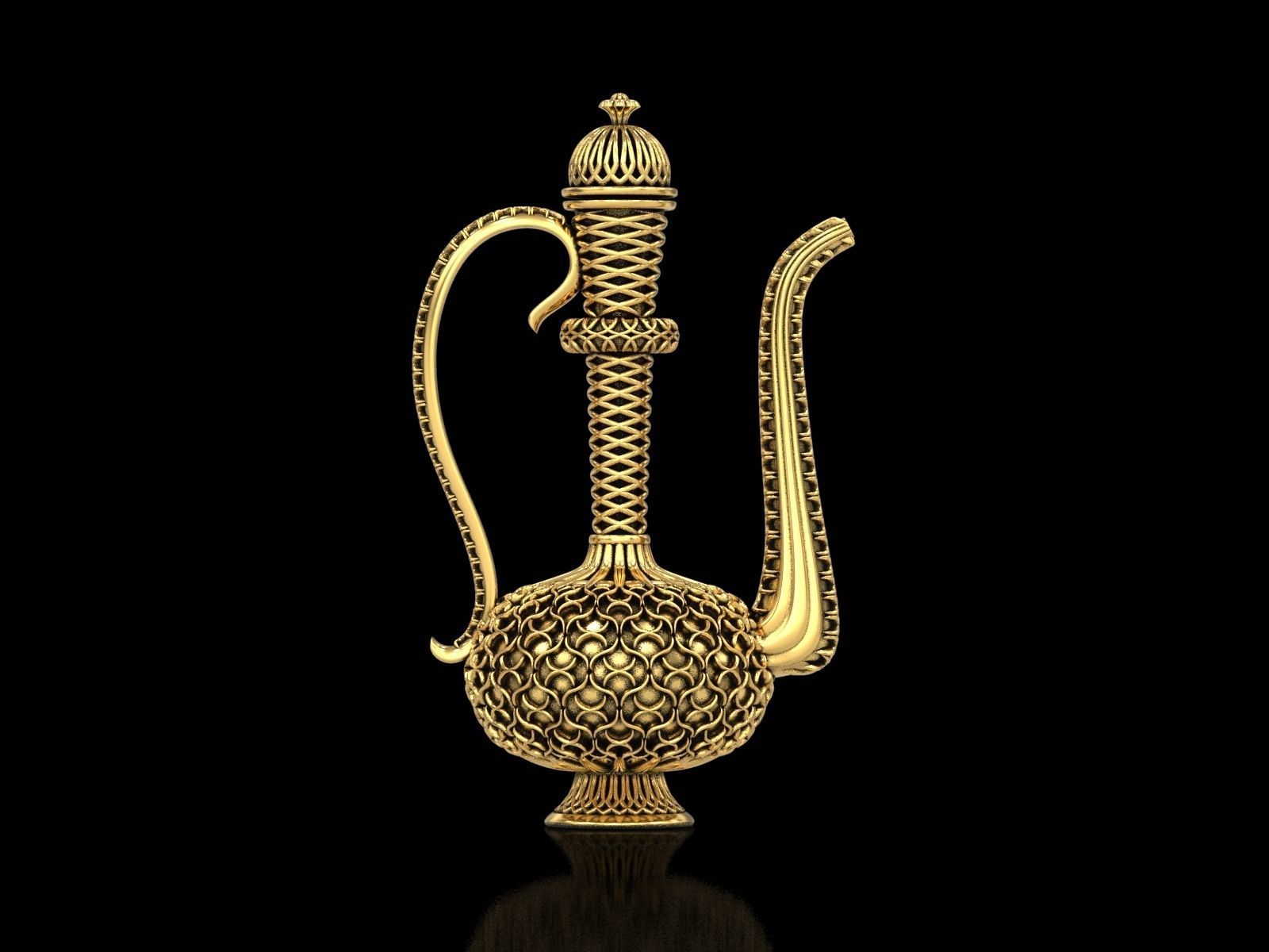 Antique Mughal Surahi 3D model 3D printable | CGTrader