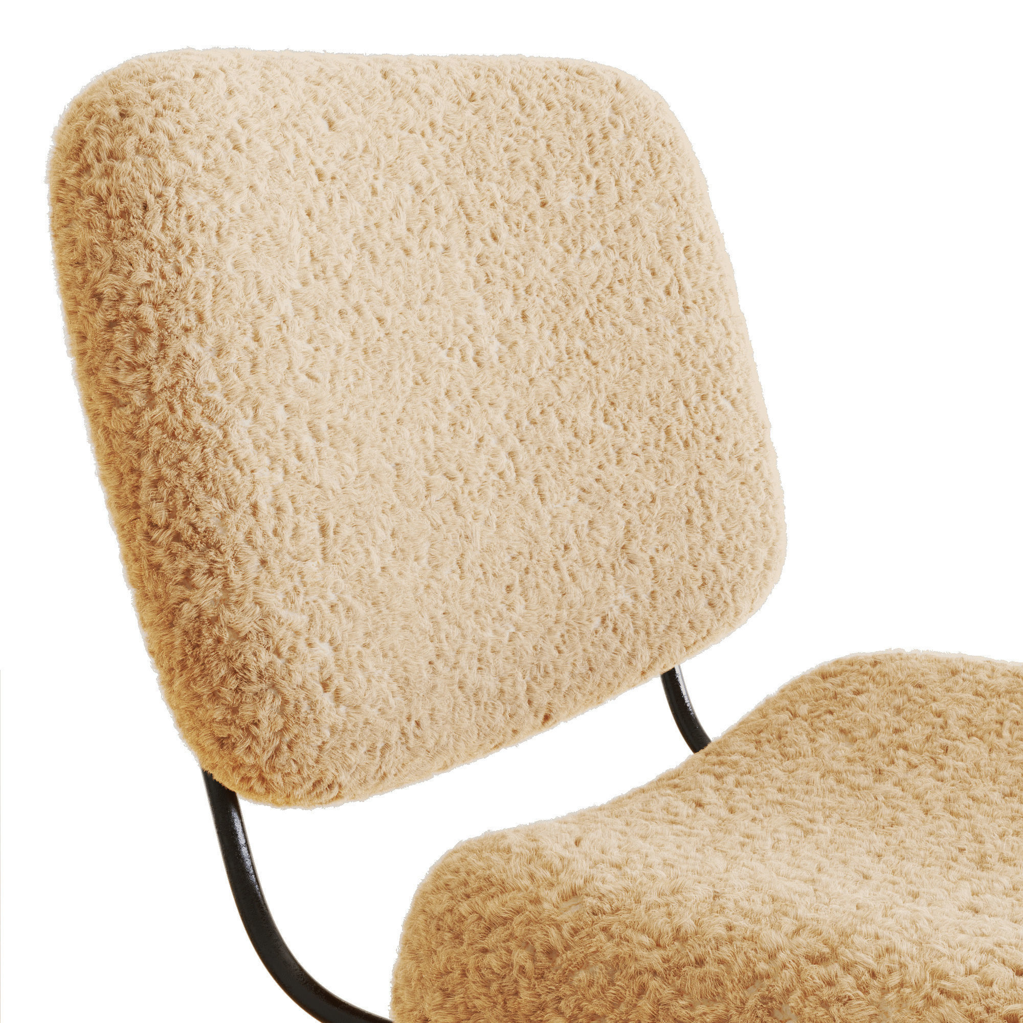 ZARA HOME FAUX SHEARLING CHAIR 3D model | CGTrader