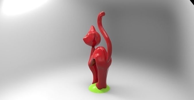 gato cat 3D model 3D printable | CGTrader