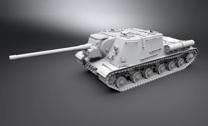 ISU 122 Scale model 3D model 3D printable | CGTrader