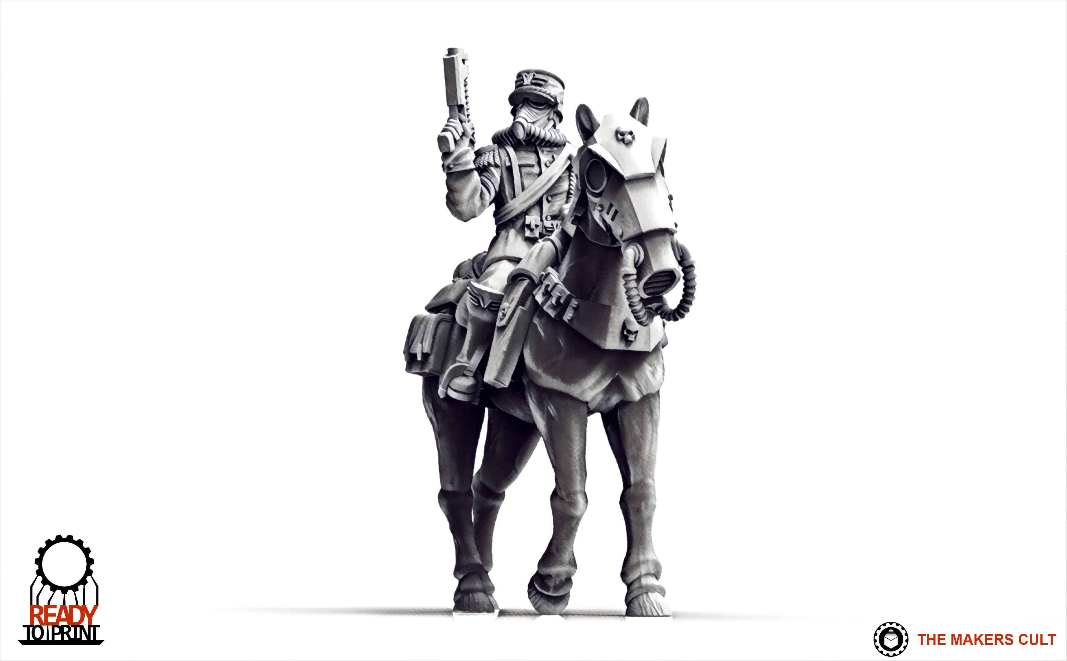 Valour Korps - Cavalry General Gustav 3D model 3D printable | CGTrader