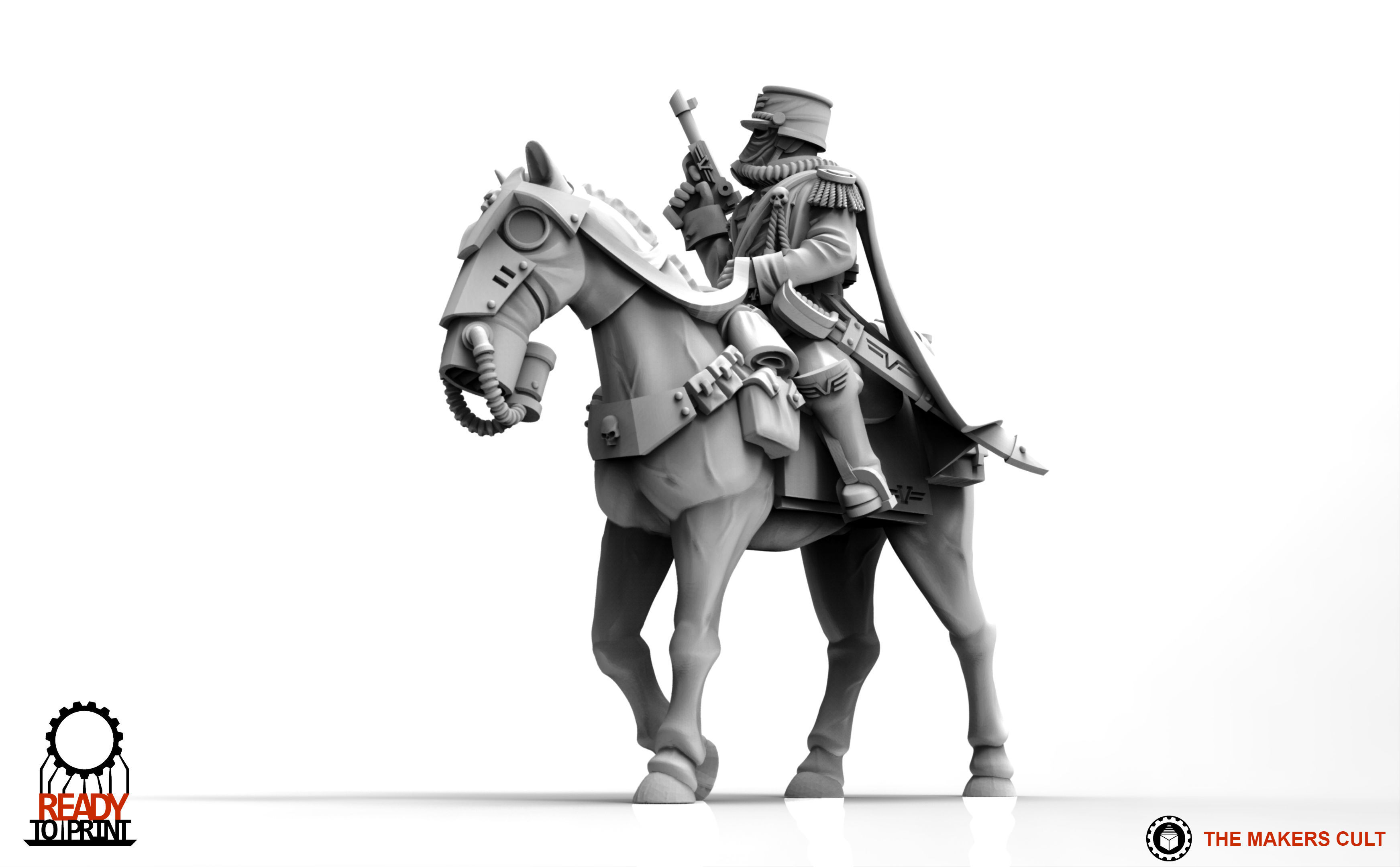 Valour Korps - Cavalry General Gustav 3D model 3D printable | CGTrader