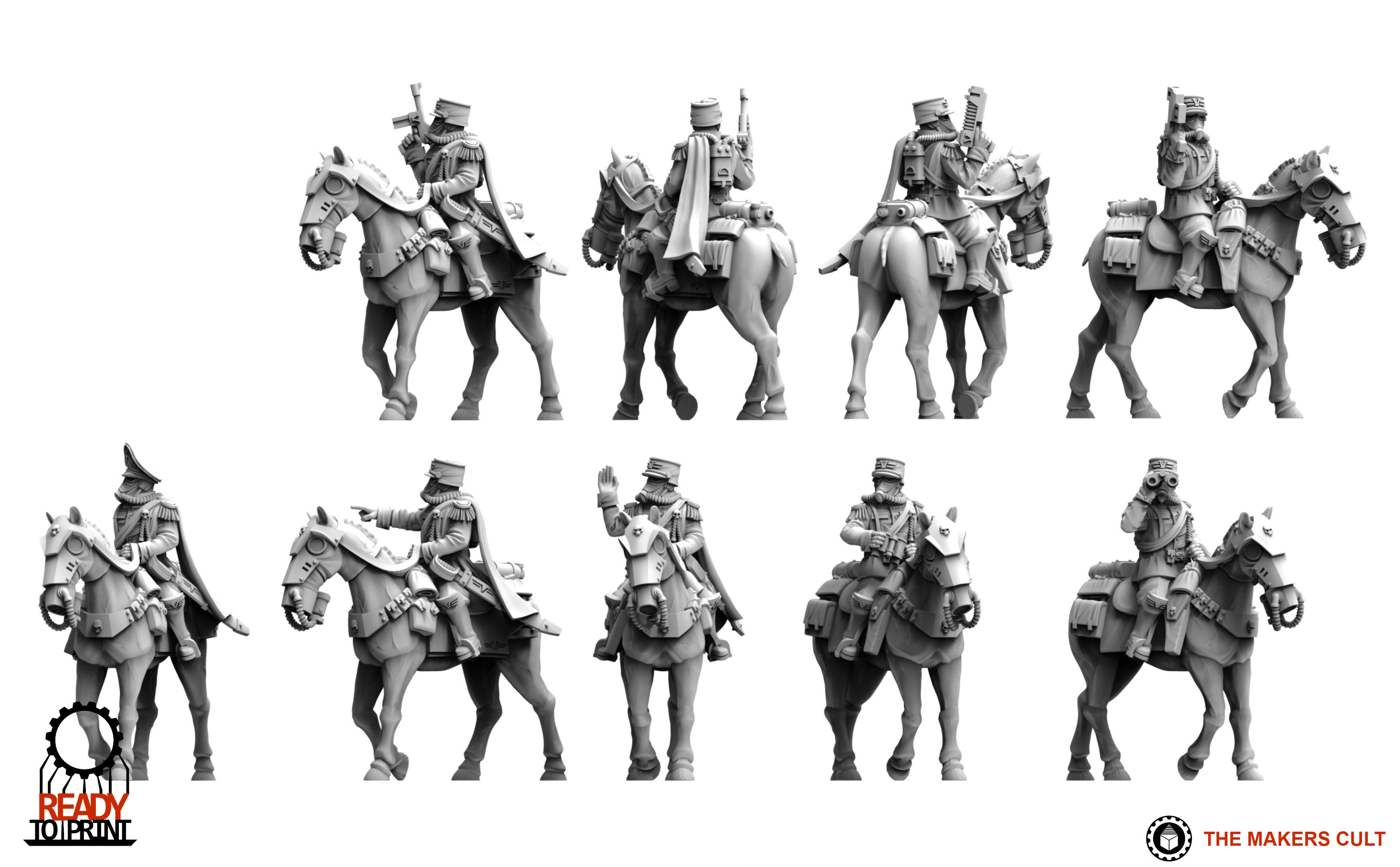 Valour Korps - Cavalry General Gustav 3D model 3D printable | CGTrader