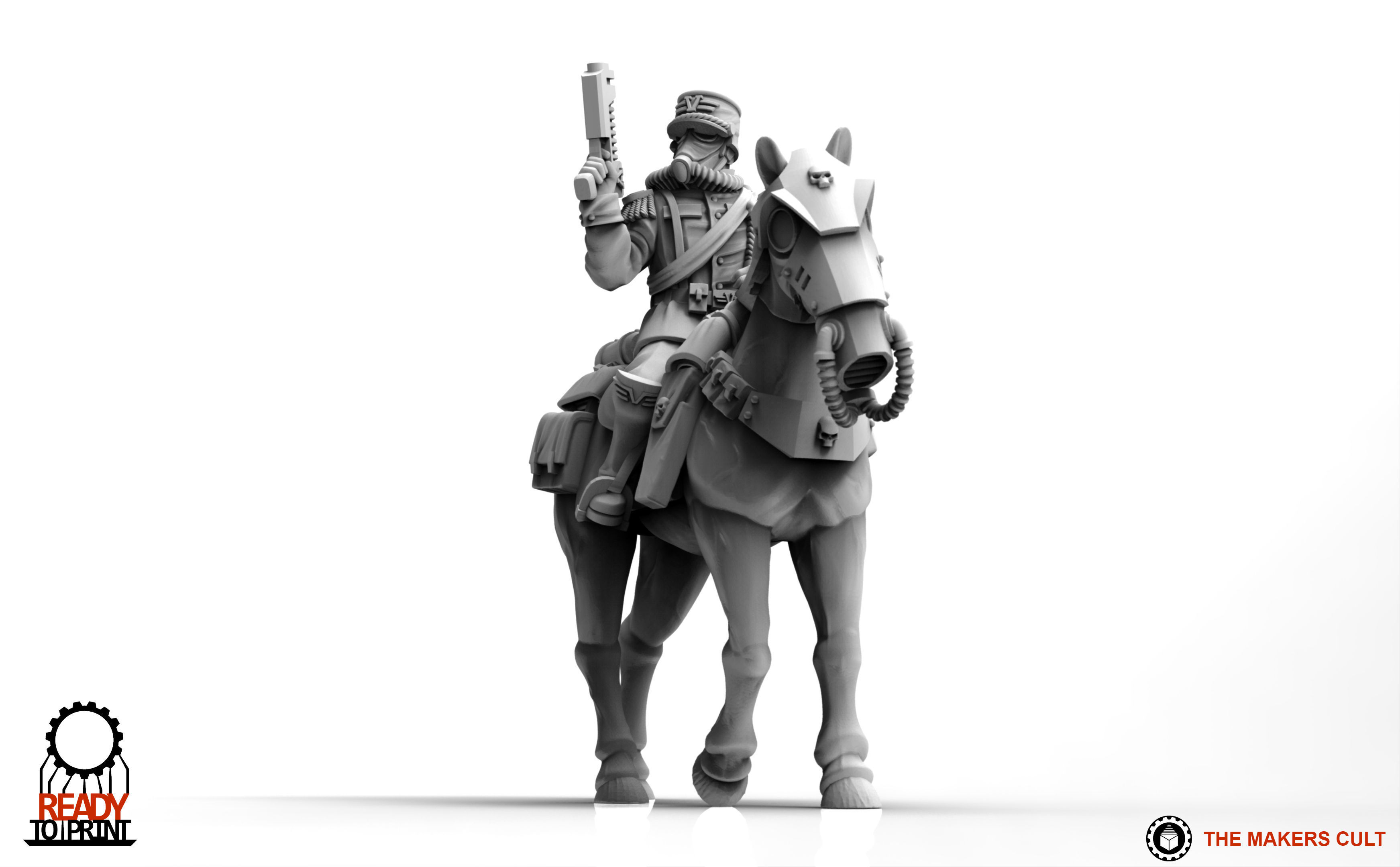 Valour Korps - Cavalry General Gustav 3D model 3D printable | CGTrader