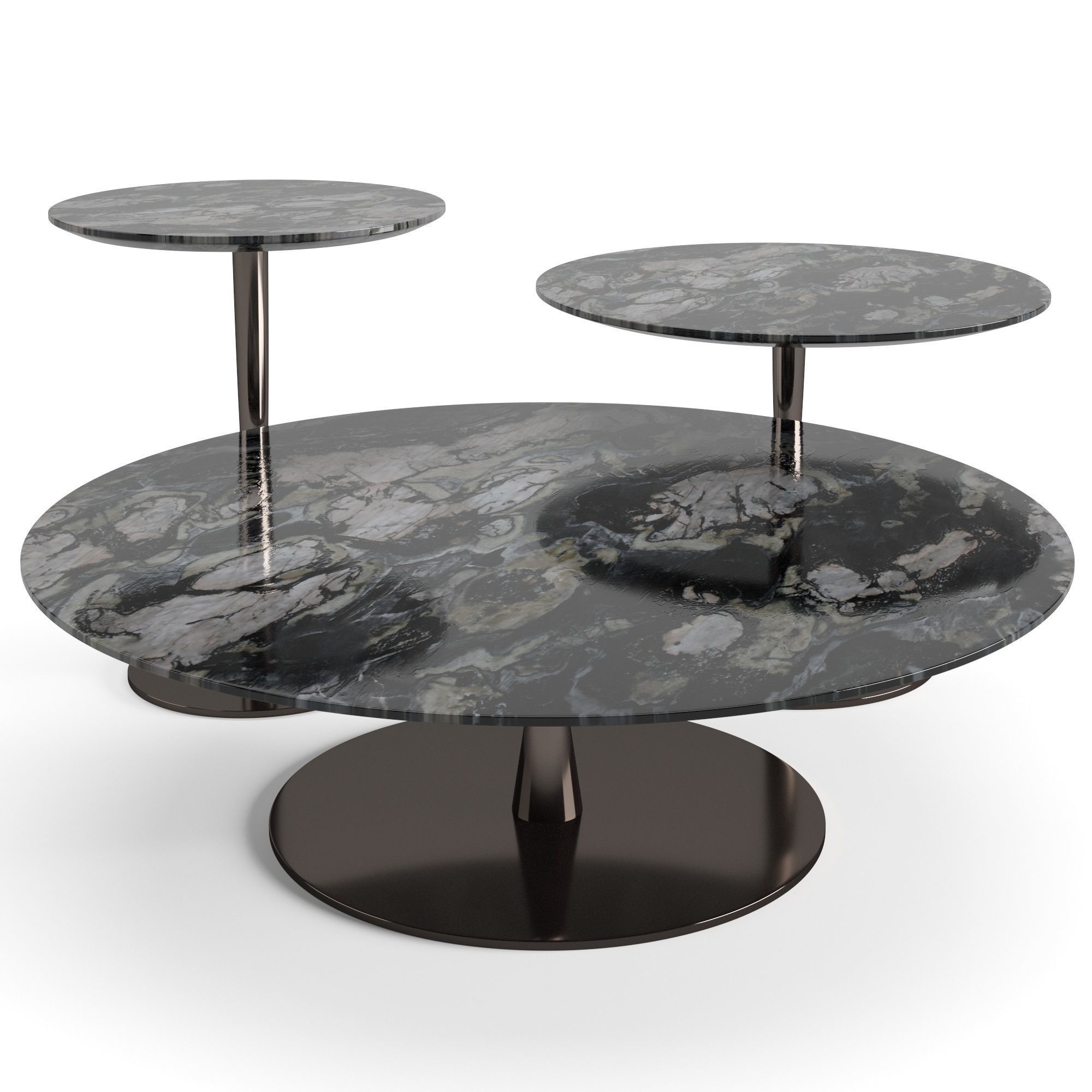 Minotti Jigger coffee tables set 3D model | CGTrader