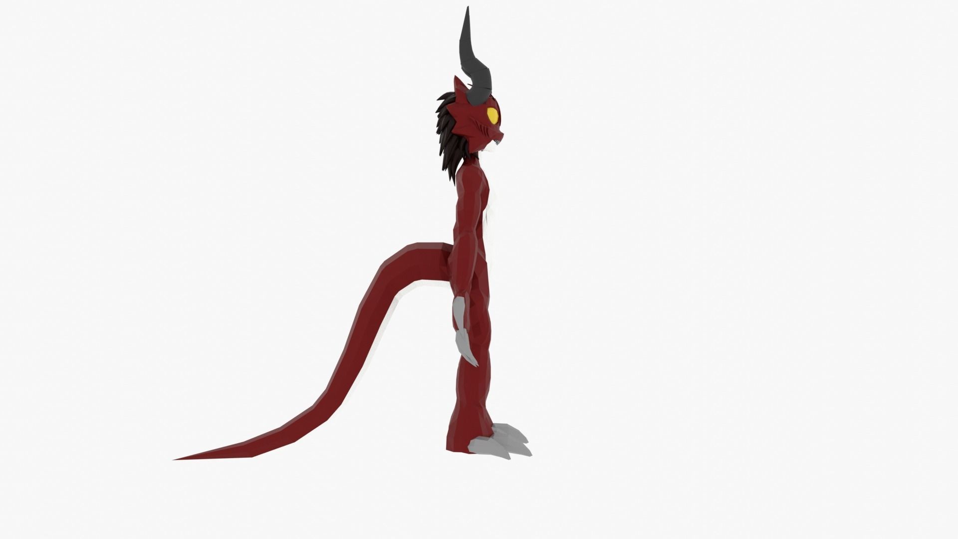 3D model red demon dragon 3d model VR / AR / low-poly | CGTrader