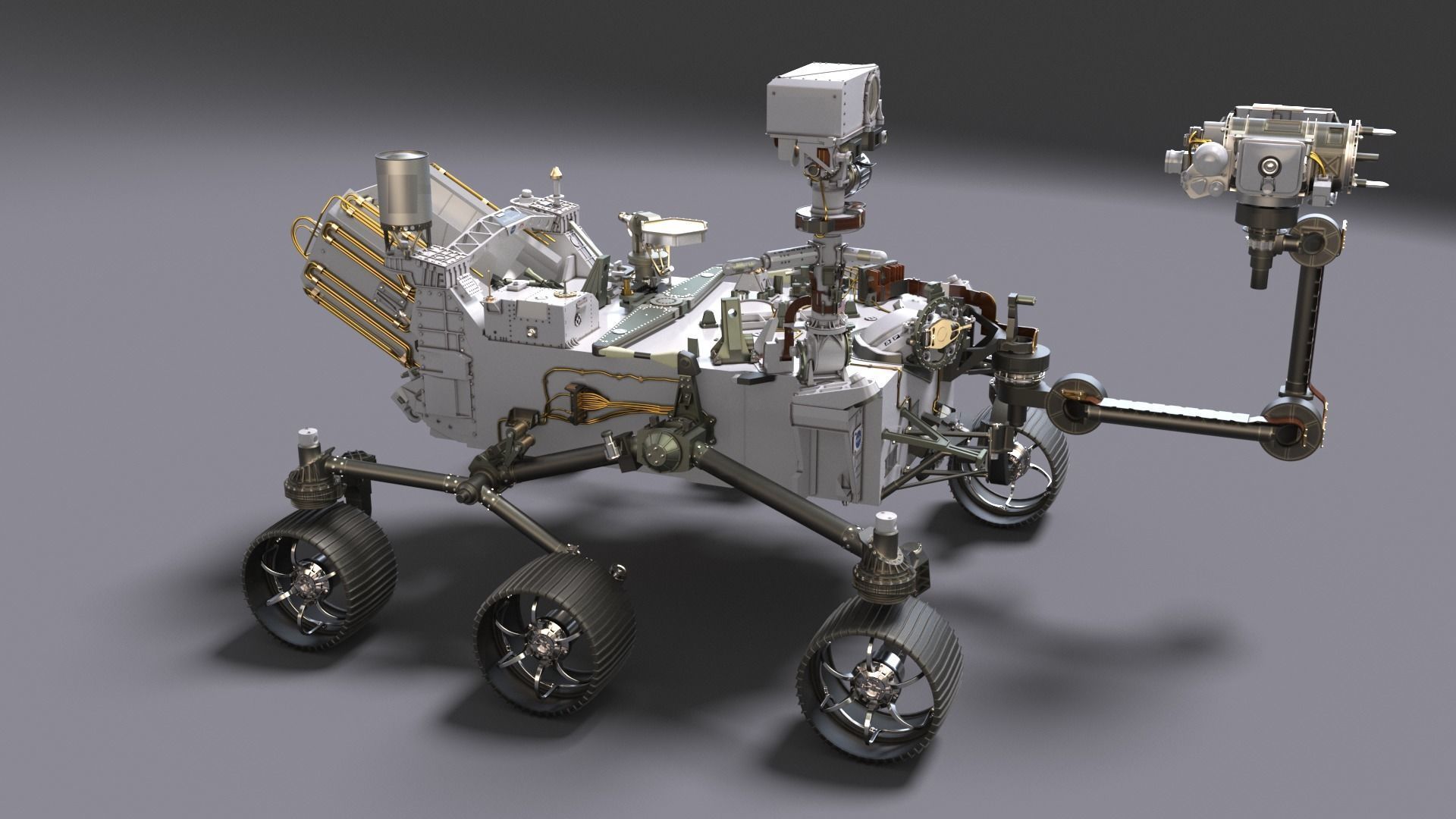 Perseverance Mars Rover 3D model rigged | CGTrader