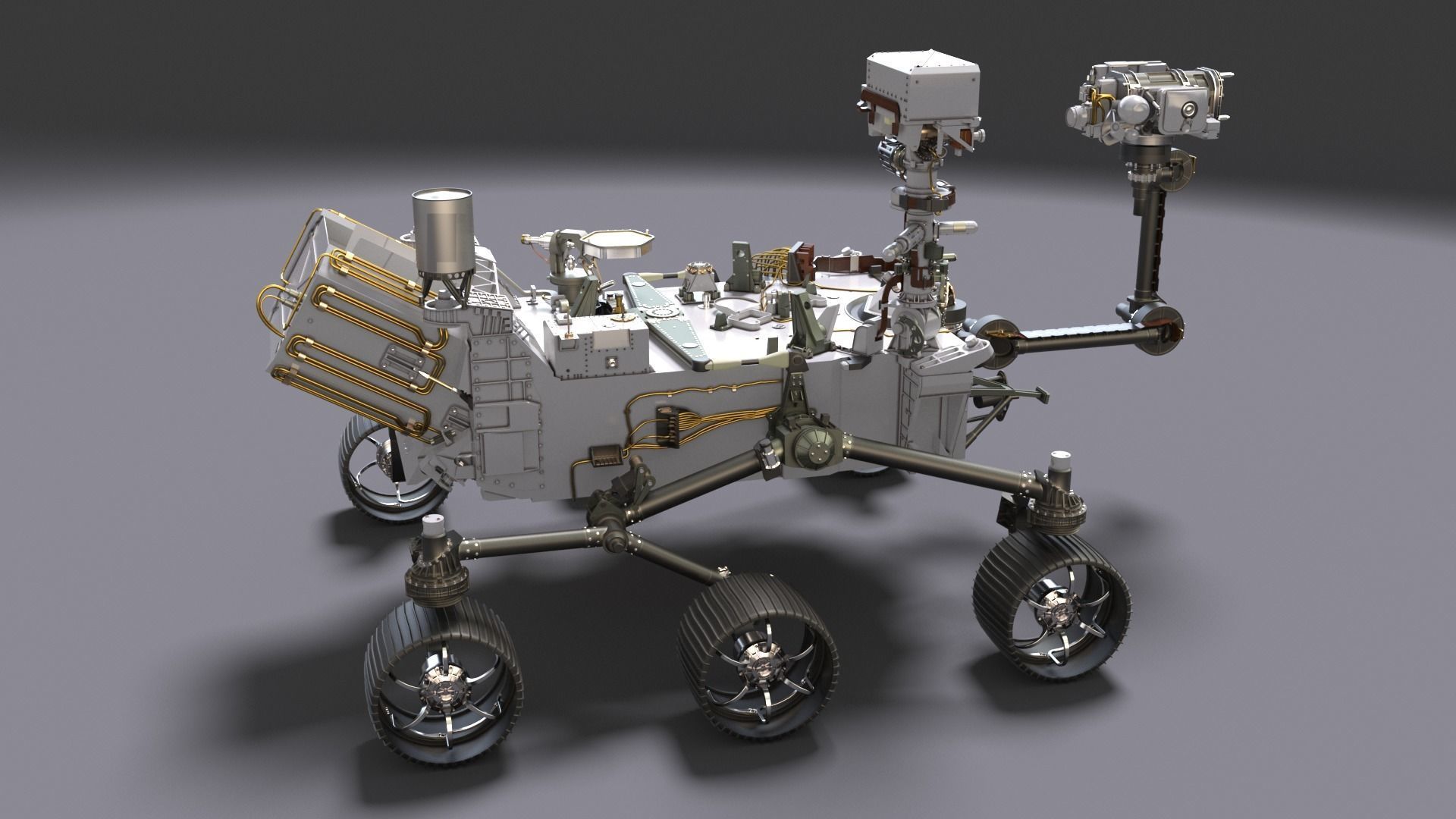 Perseverance Mars Rover 3D model rigged | CGTrader