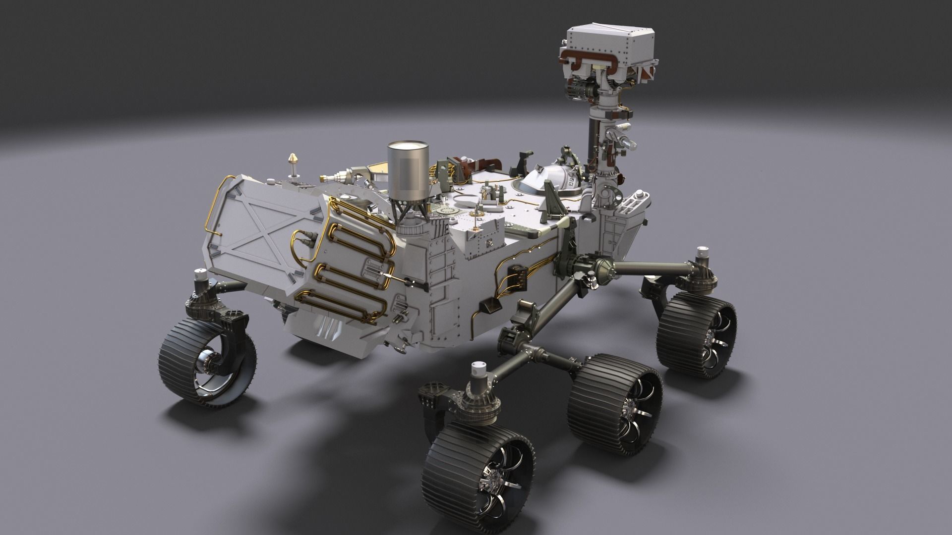 Perseverance Mars Rover 3D model rigged | CGTrader
