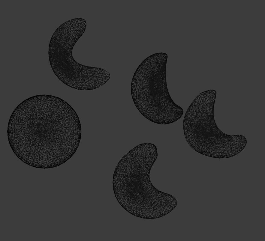 3D model Sickle Cells VR / AR / low-poly | CGTrader