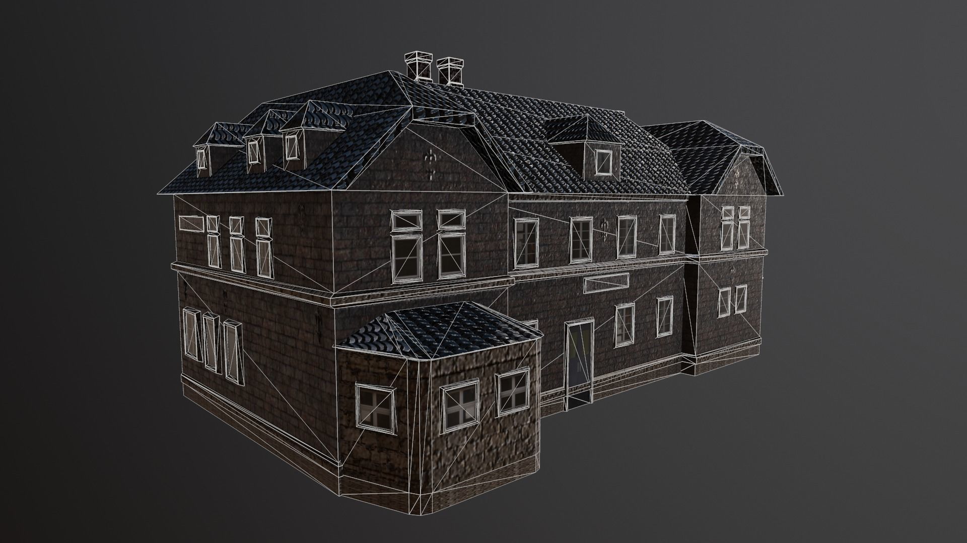 3D model Low-poly Train station Densborn VR / AR / low-poly | CGTrader