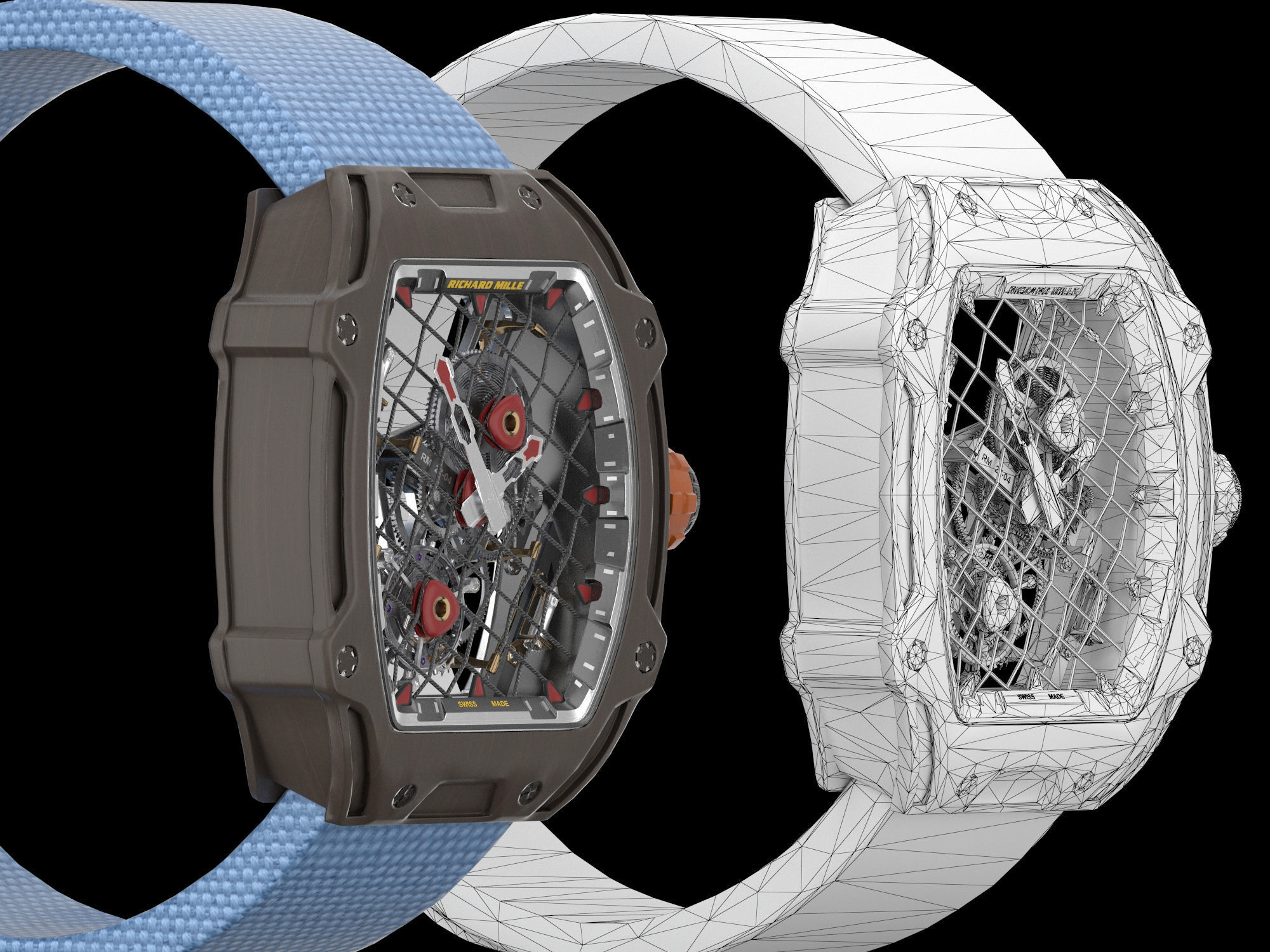 3D model Richard Mille Nadal RM 27-04 LOWPOLY VR / AR / low-poly | CGTrader