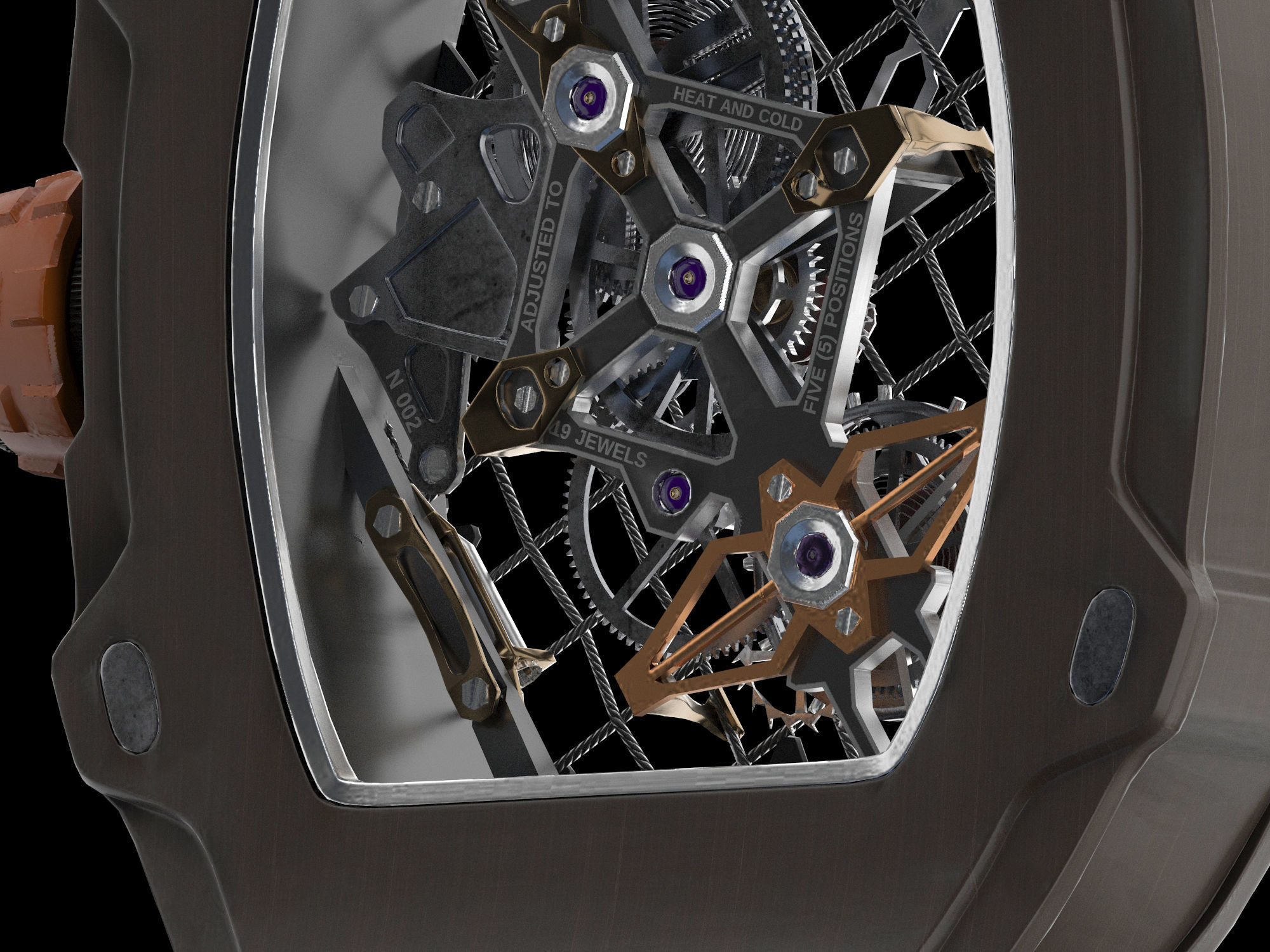 3D model Richard Mille Nadal RM 27-04 LOWPOLY VR / AR / low-poly | CGTrader