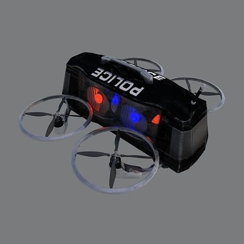 copter - police flashing light 3D model | CGTrader