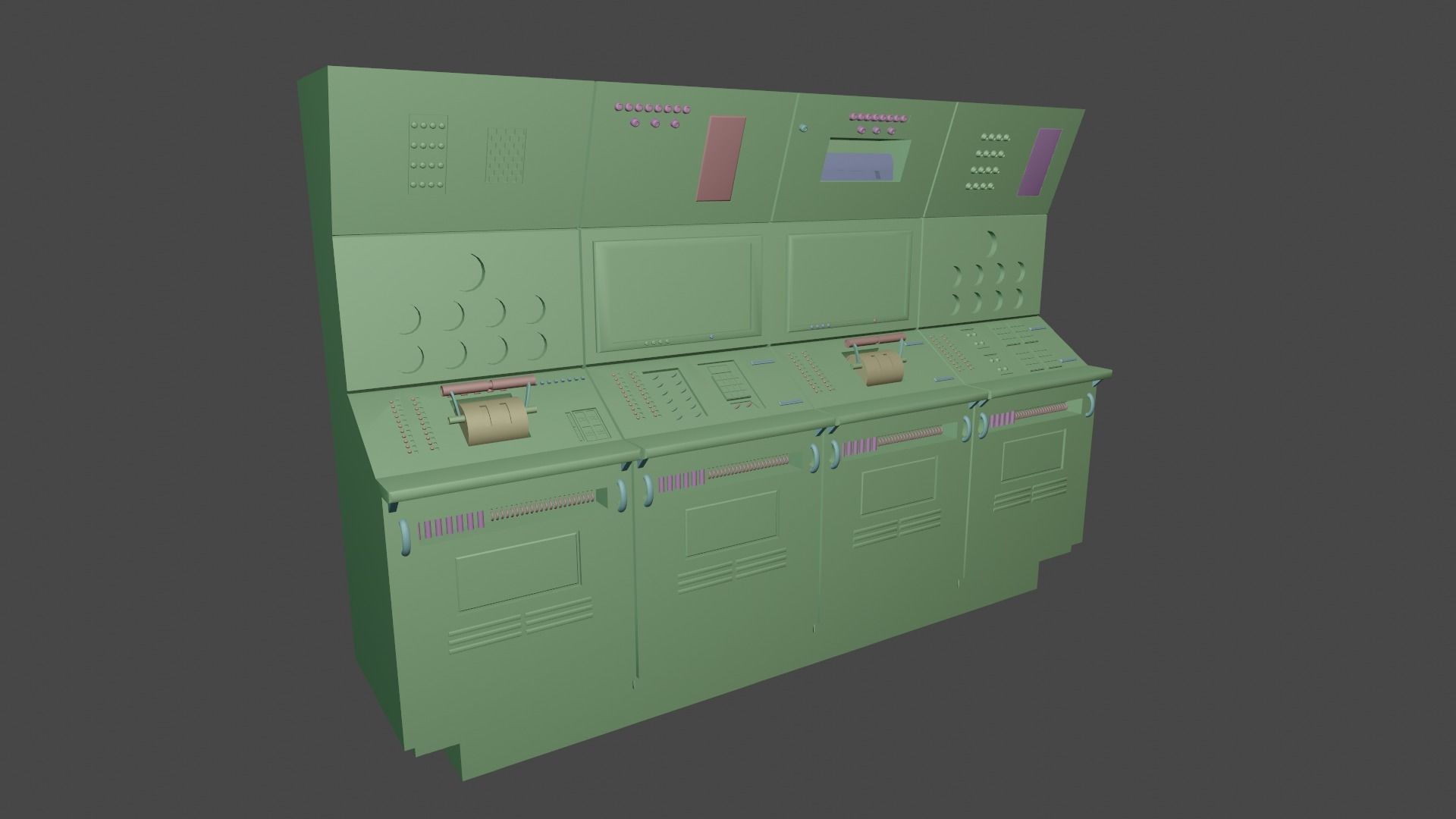 3D model Main power plant control panel VR / AR / low-poly | CGTrader