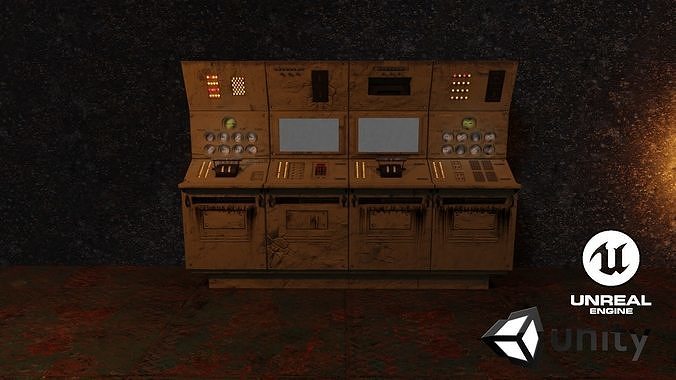 3D model Main power plant control panel VR / AR / low-poly | CGTrader