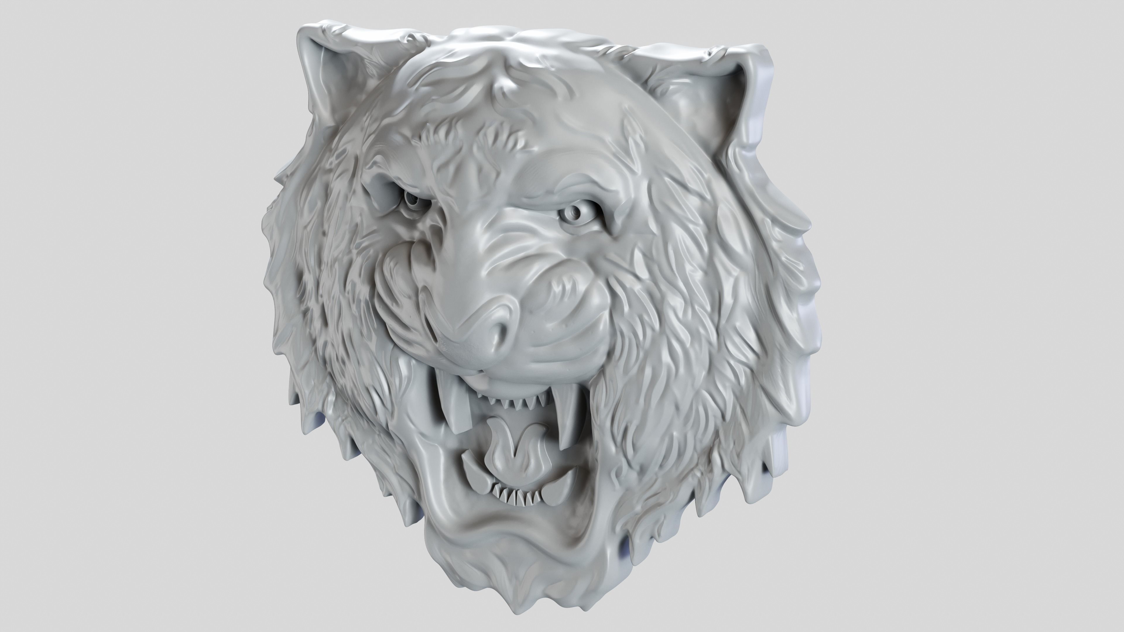 STL models for 3D printing and CNC Tiger 3D model 3D printable | CGTrader