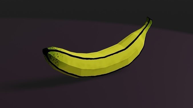 3D model Low Poly Banana VR / AR / low-poly | CGTrader