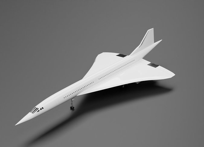 Concorde jet 3D model | CGTrader