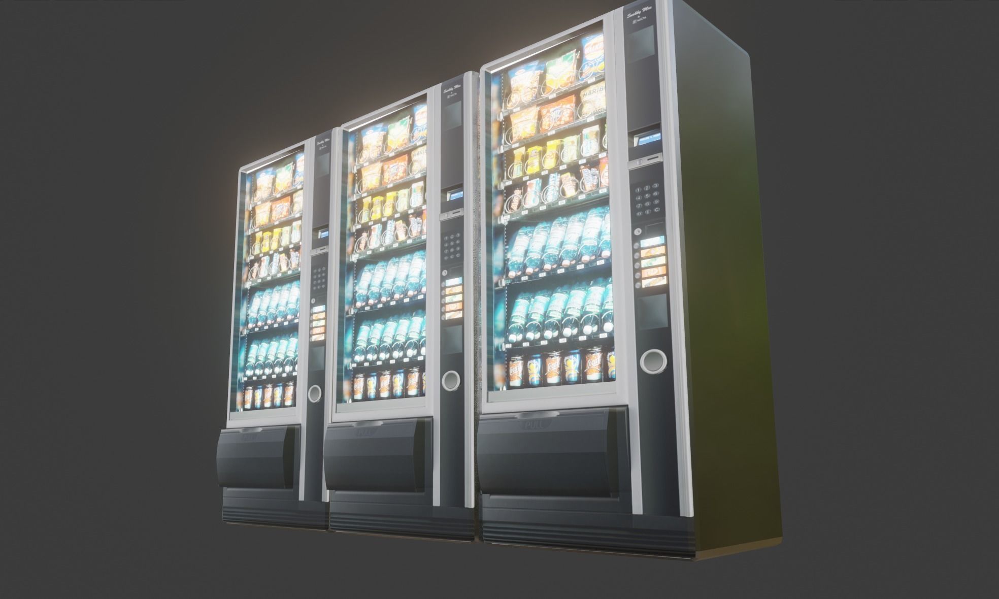 3D model vending machine VR / AR / low-poly | CGTrader
