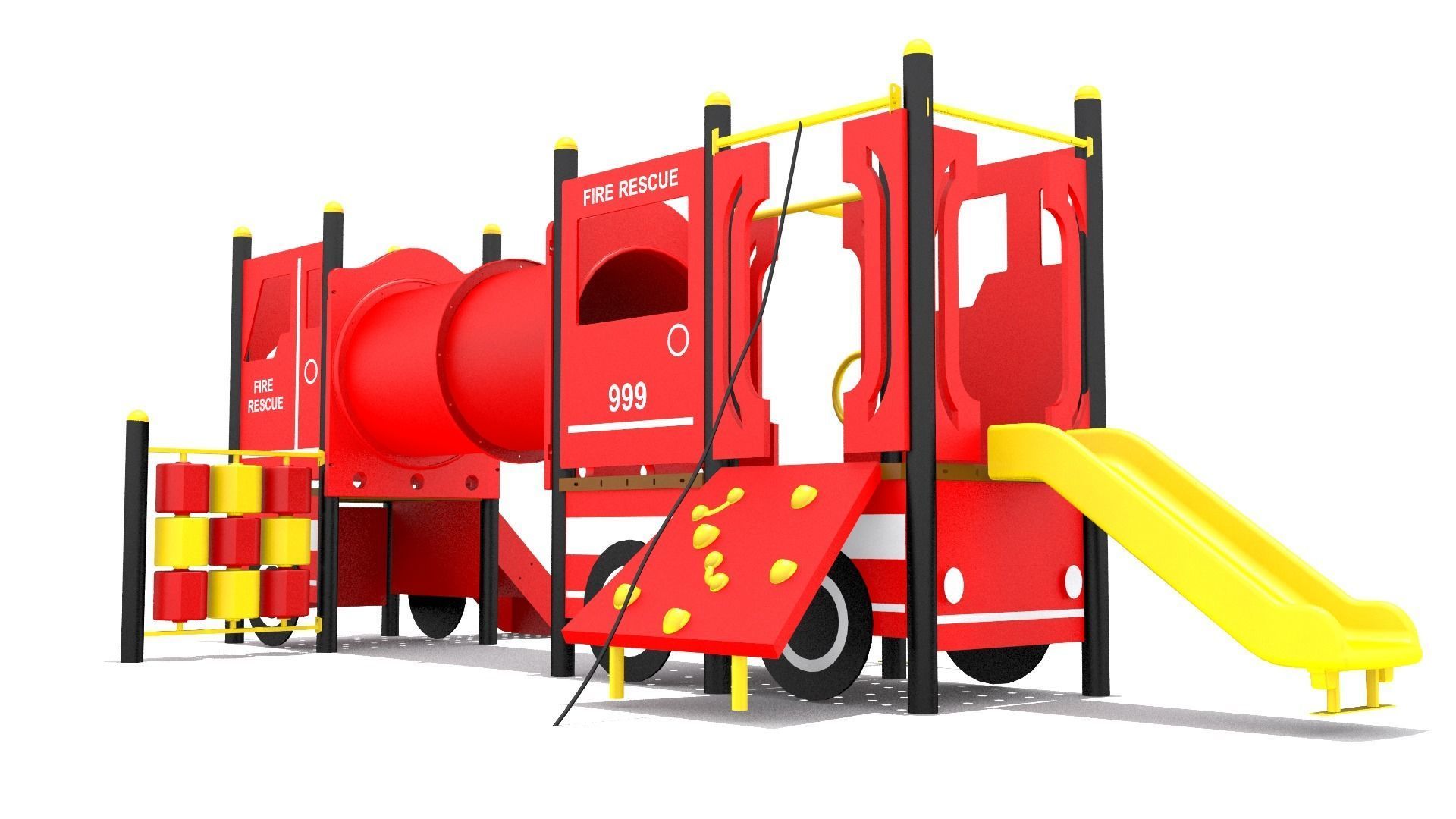 3D model Fire Engine Playground VR / AR / low-poly | CGTrader
