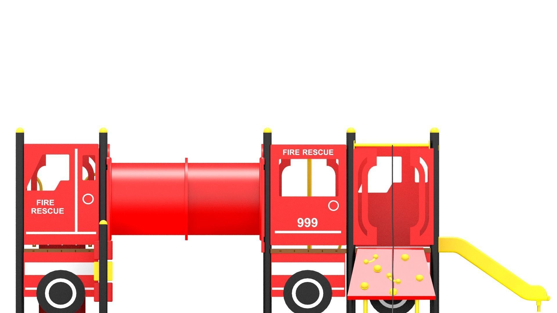 3D model Fire Engine Playground VR / AR / low-poly | CGTrader
