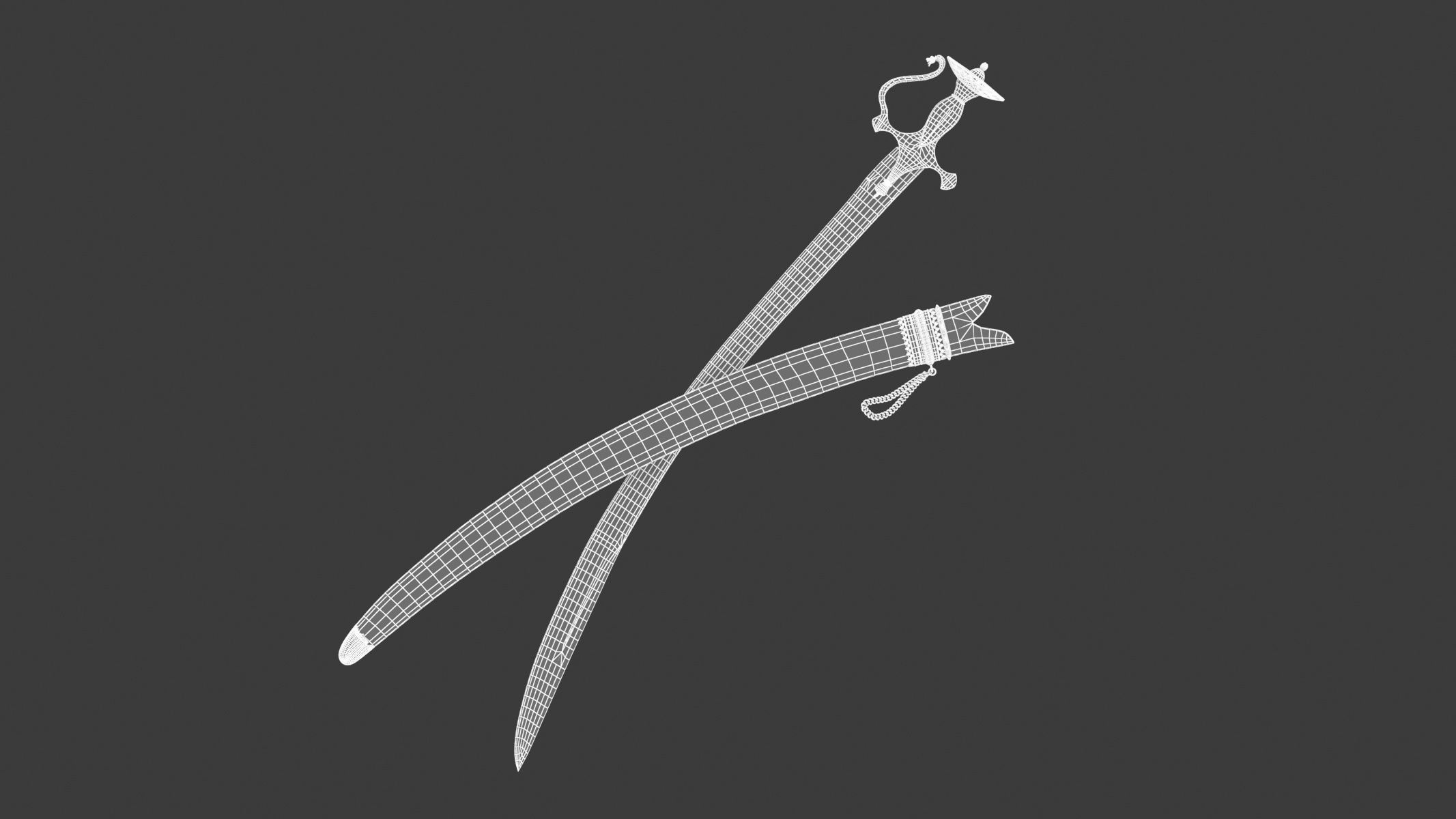 3D model Talwar Sword VR / AR / low-poly | CGTrader