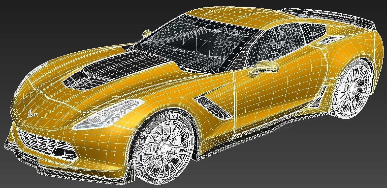 Chevrolet Corvette C7 Z06 2014 3D model | CGTrader