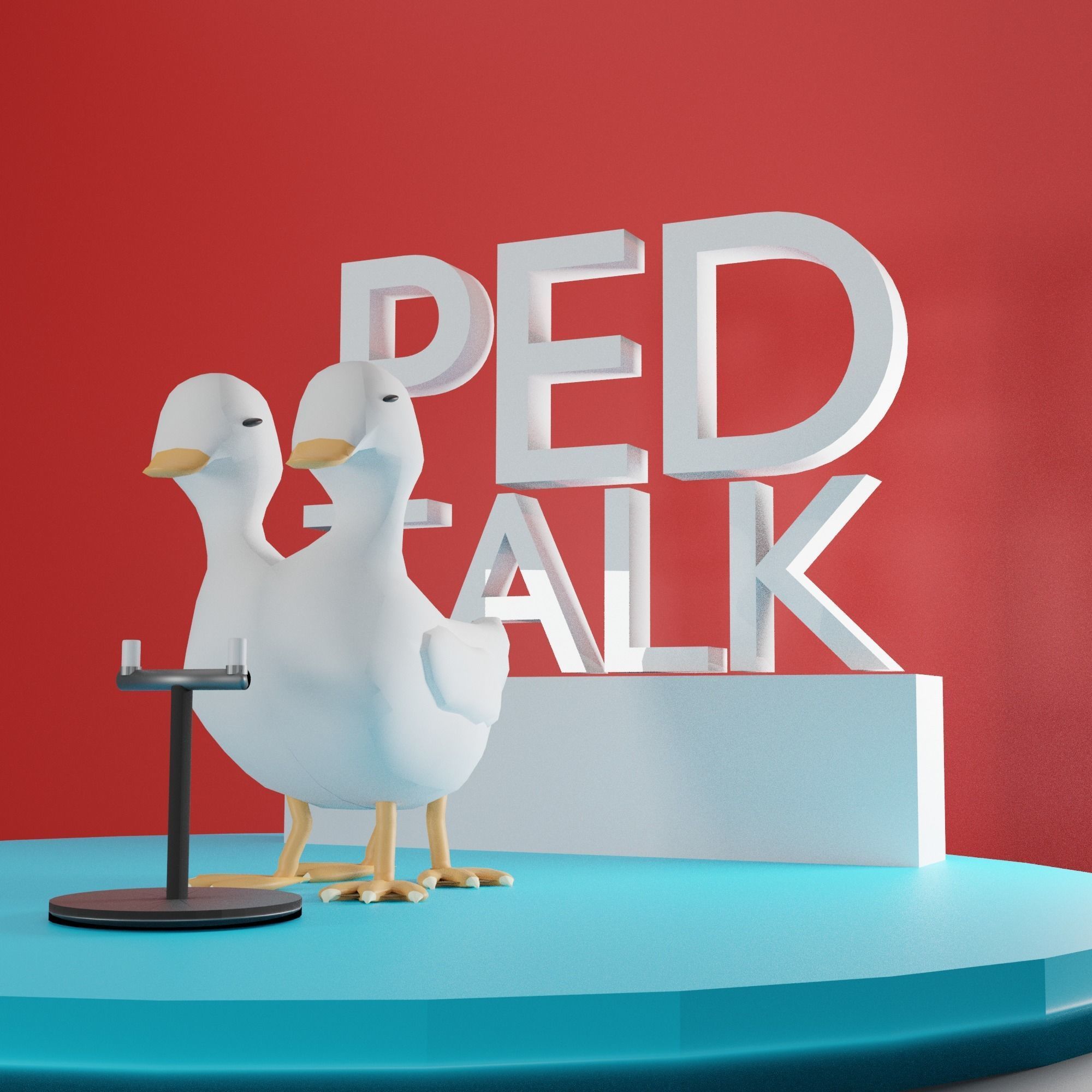 The Two-Head Duck 3D model | CGTrader