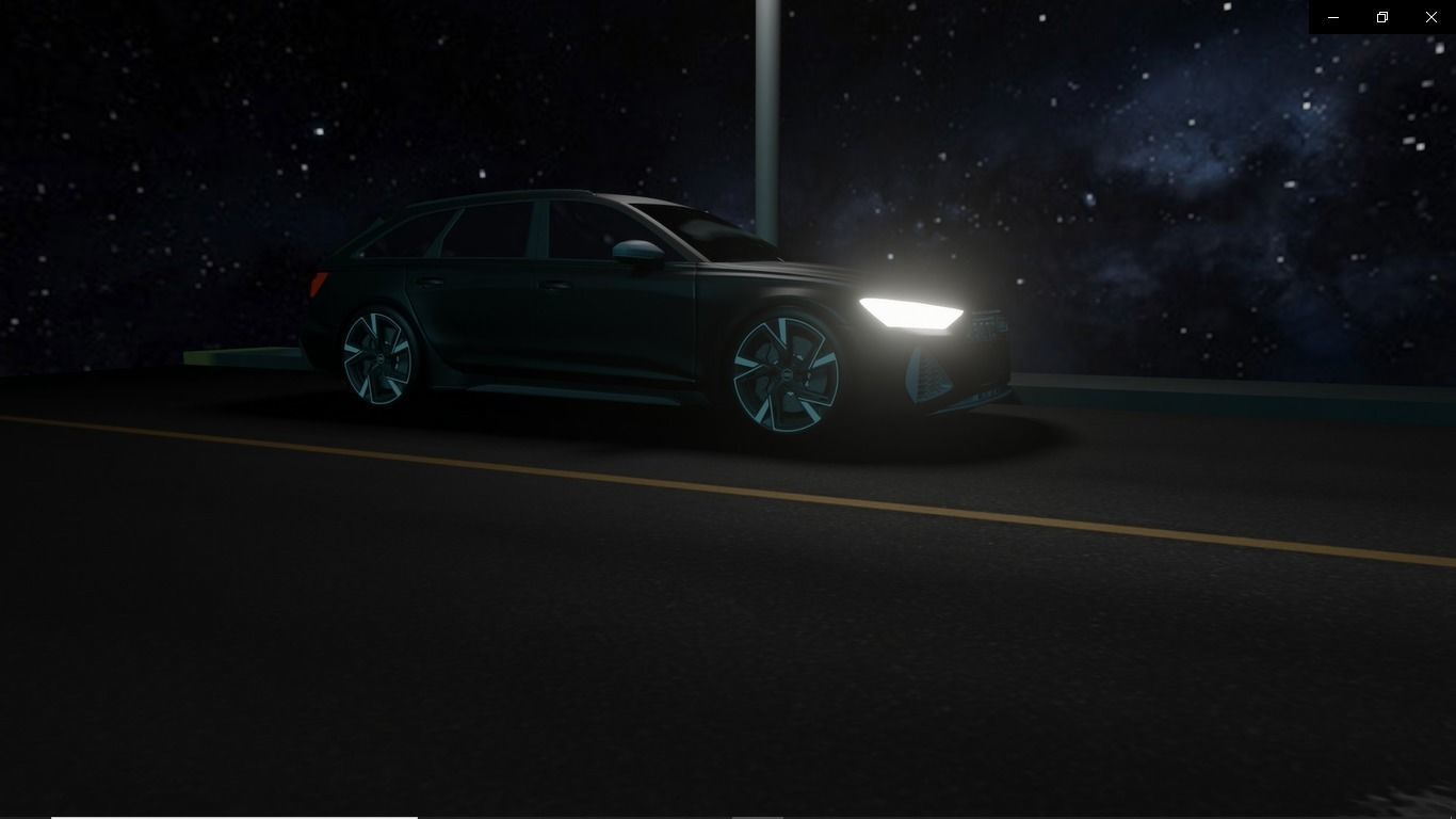 Audi 3d Model night driving free Texture | CGTrader