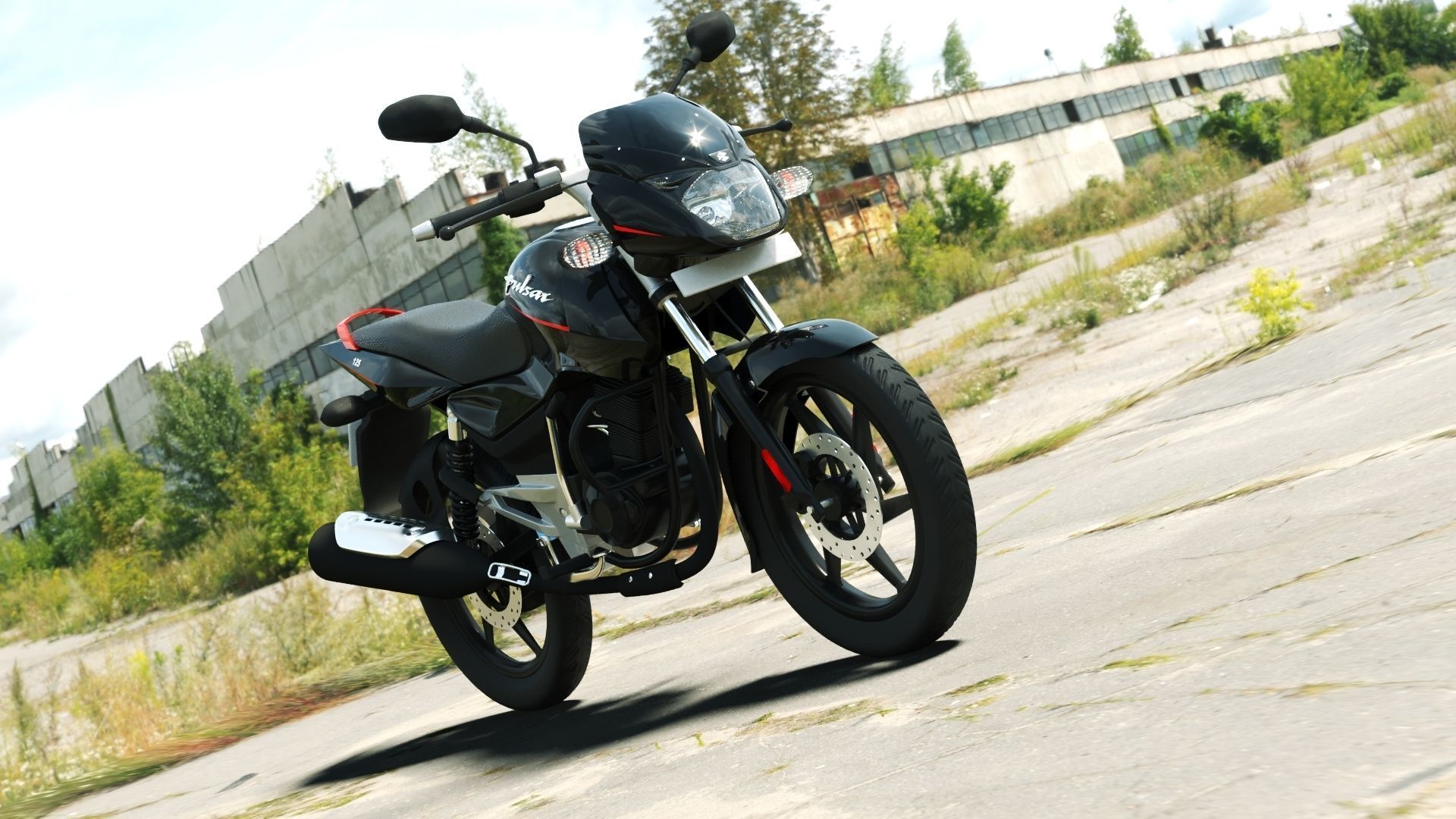 Pulsar 125 3D model | CGTrader