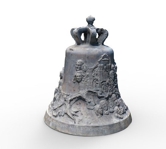 Decorated bell free VR / AR / low-poly 3D model | CGTrader