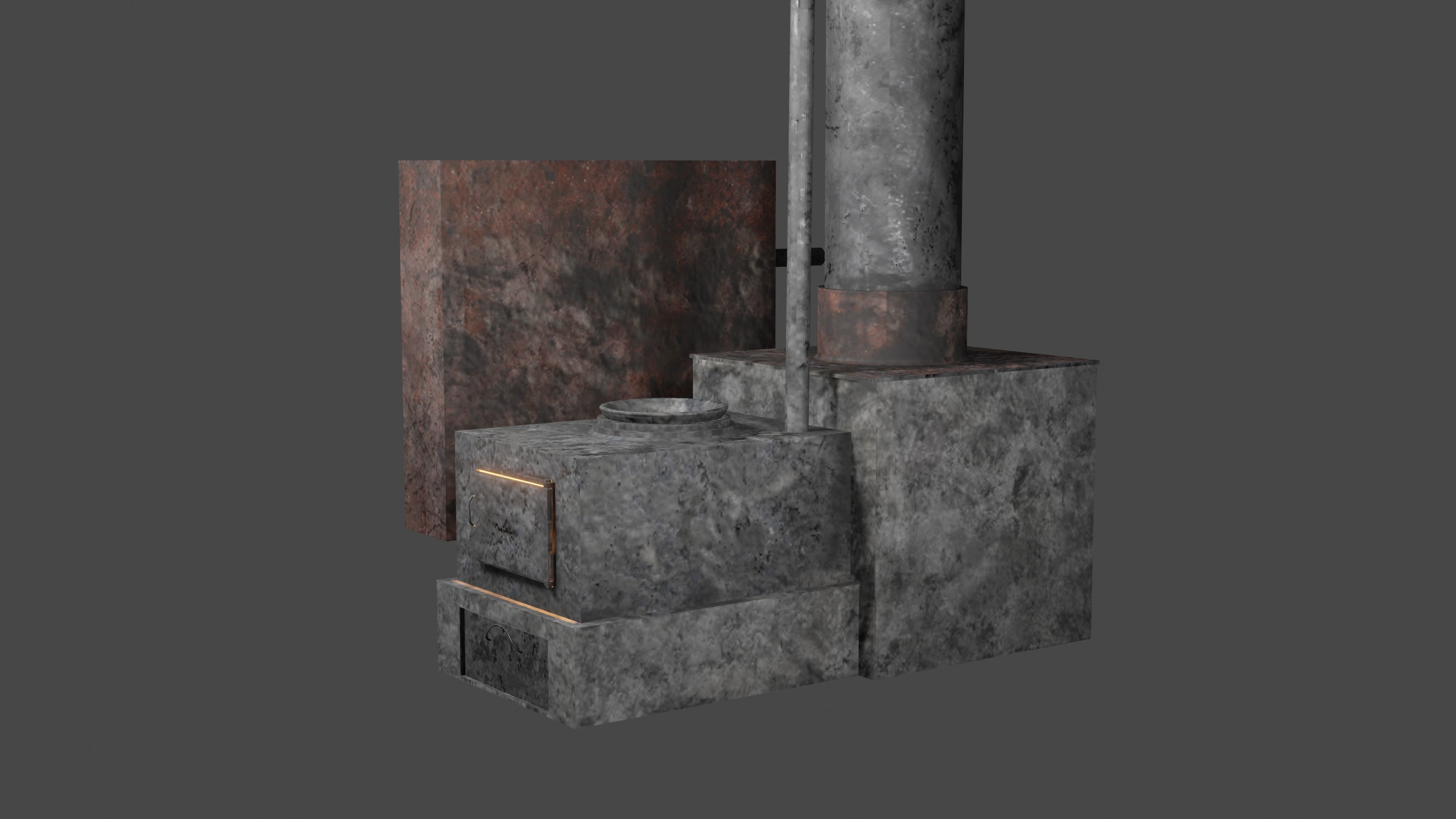 3D model 3d furnace VR / AR / low-poly | CGTrader