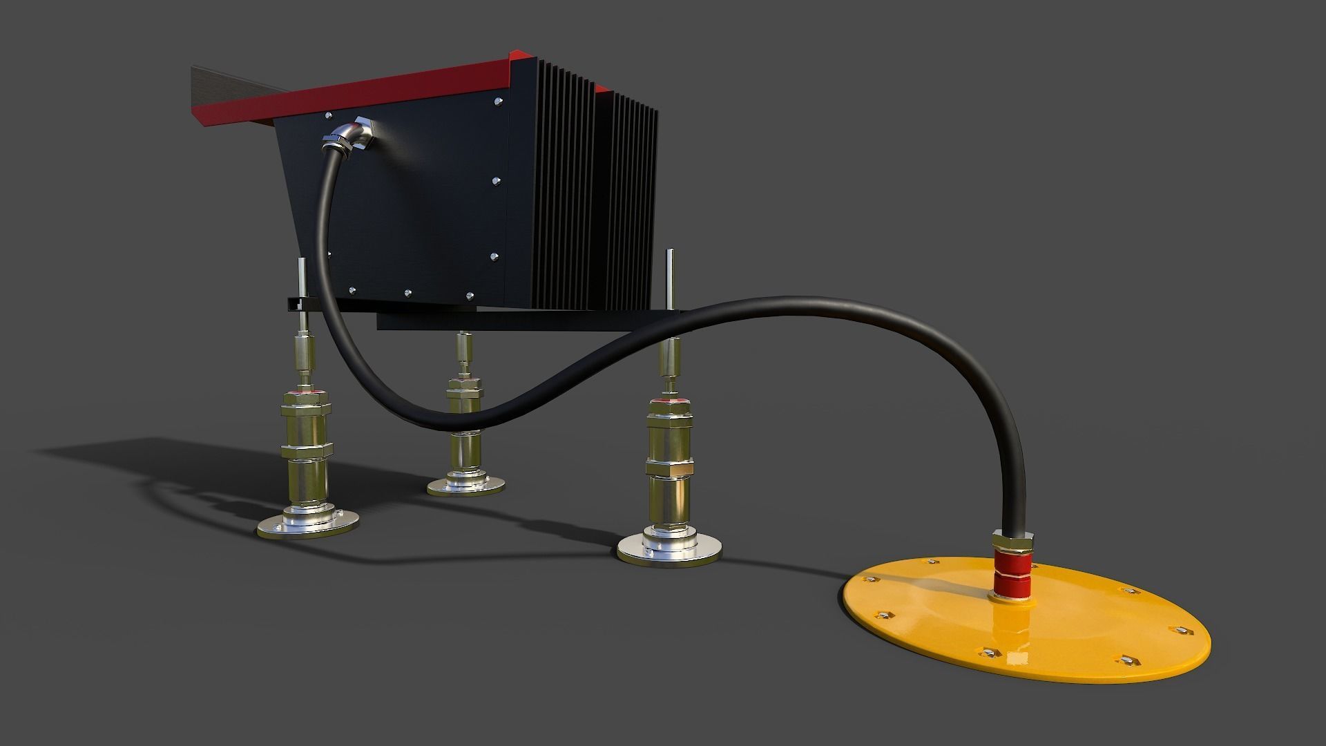 3D model Papi Low-Poly gas pump with hose VR / AR / low-poly | CGTrader