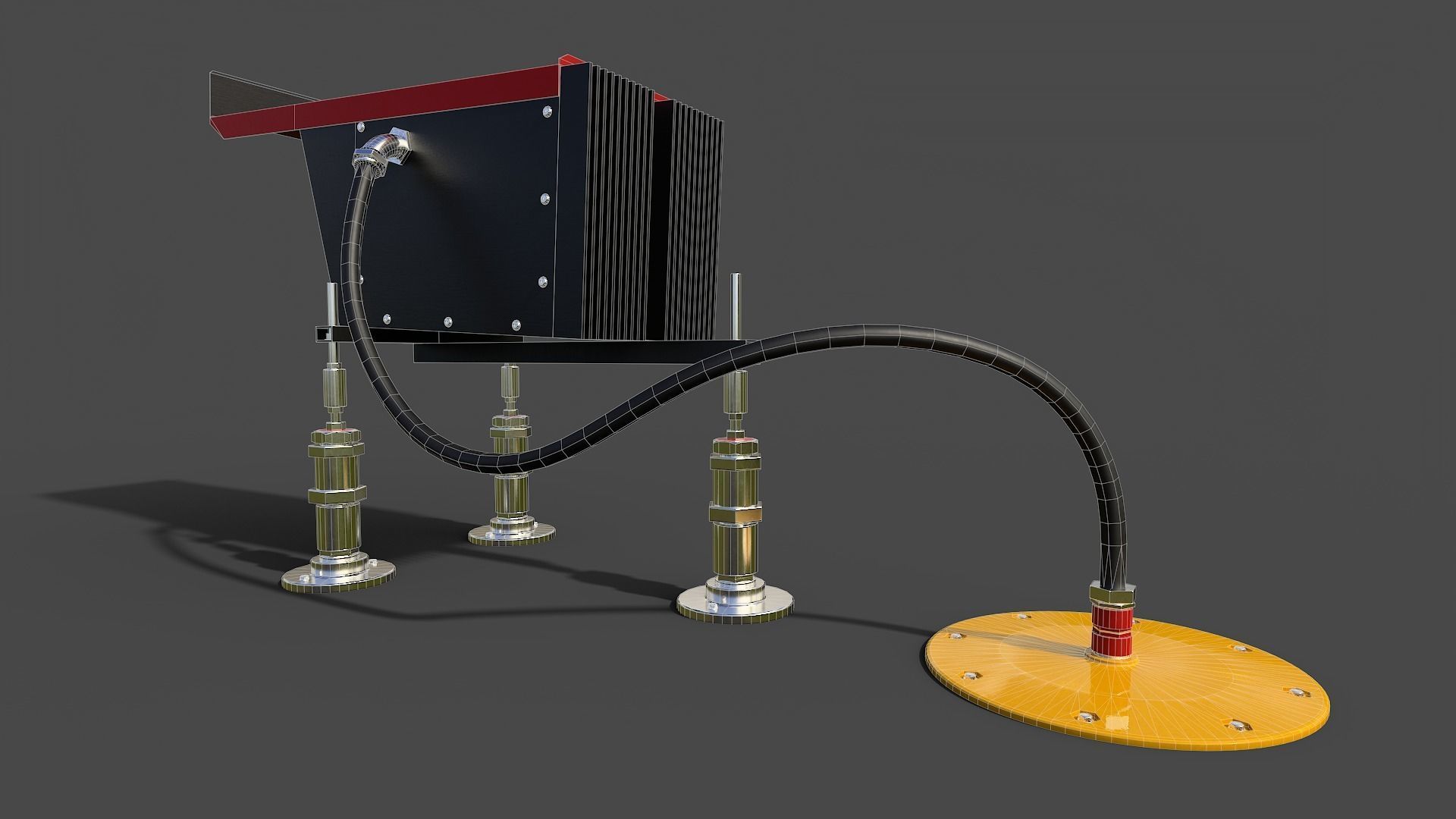 3D model Papi Low-Poly gas pump with hose VR / AR / low-poly | CGTrader